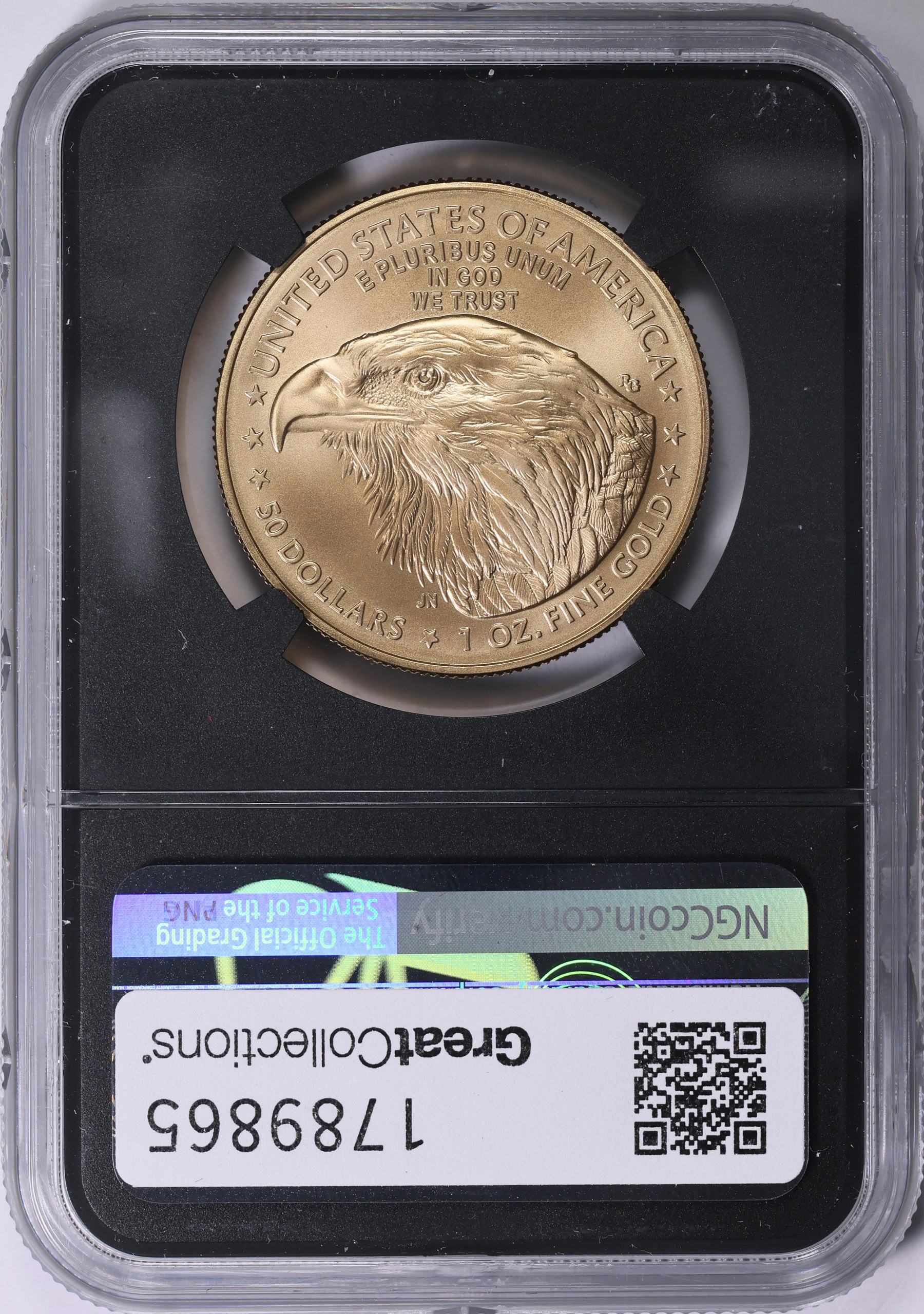 2021 $50 One-Ounce Gold American Eagle Type 2 Early Releases NGC MS-70 ...