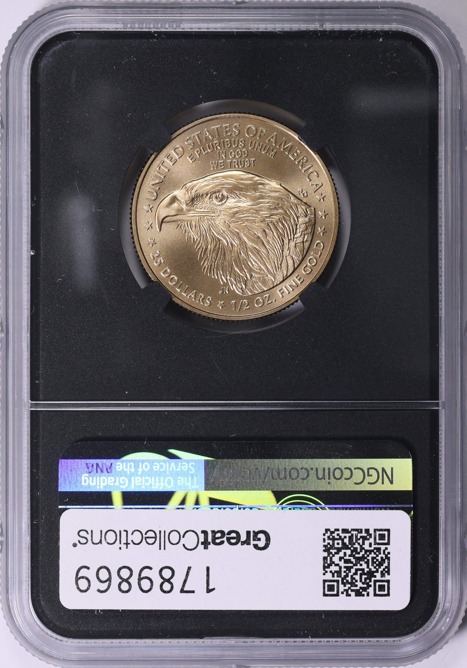 2022 $25 Half-Ounce Gold American Eagle Early Releases NGC MS-70 (David ...