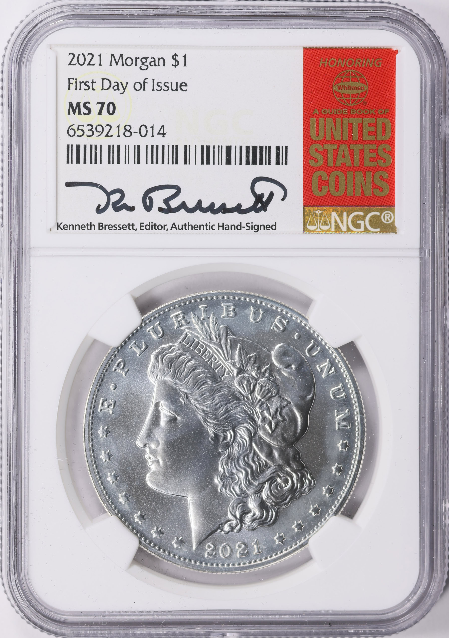 2021 Morgan Silver Dollar 100th Anniversary First Day of Issue NGC MS ...