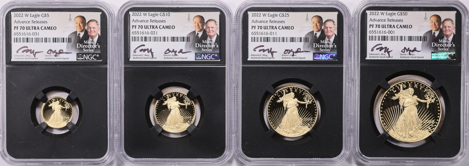 2022-W $5, $10, $25 and $50 Gold American Eagle Set Advance Releases ...