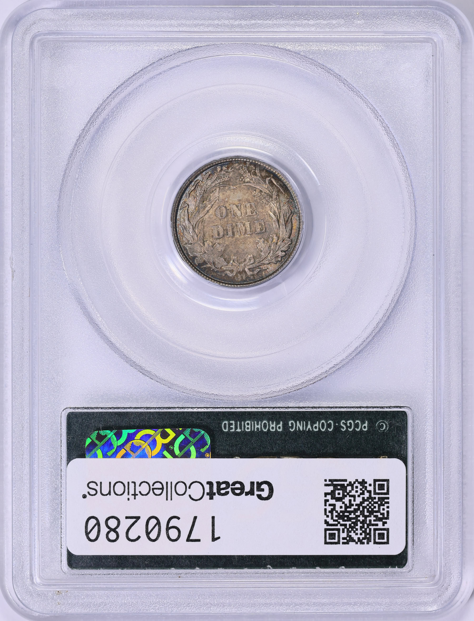 1892 Barber Dime PCGS MS-63 OGH (Item 1790280) | GreatCollections Coin ...