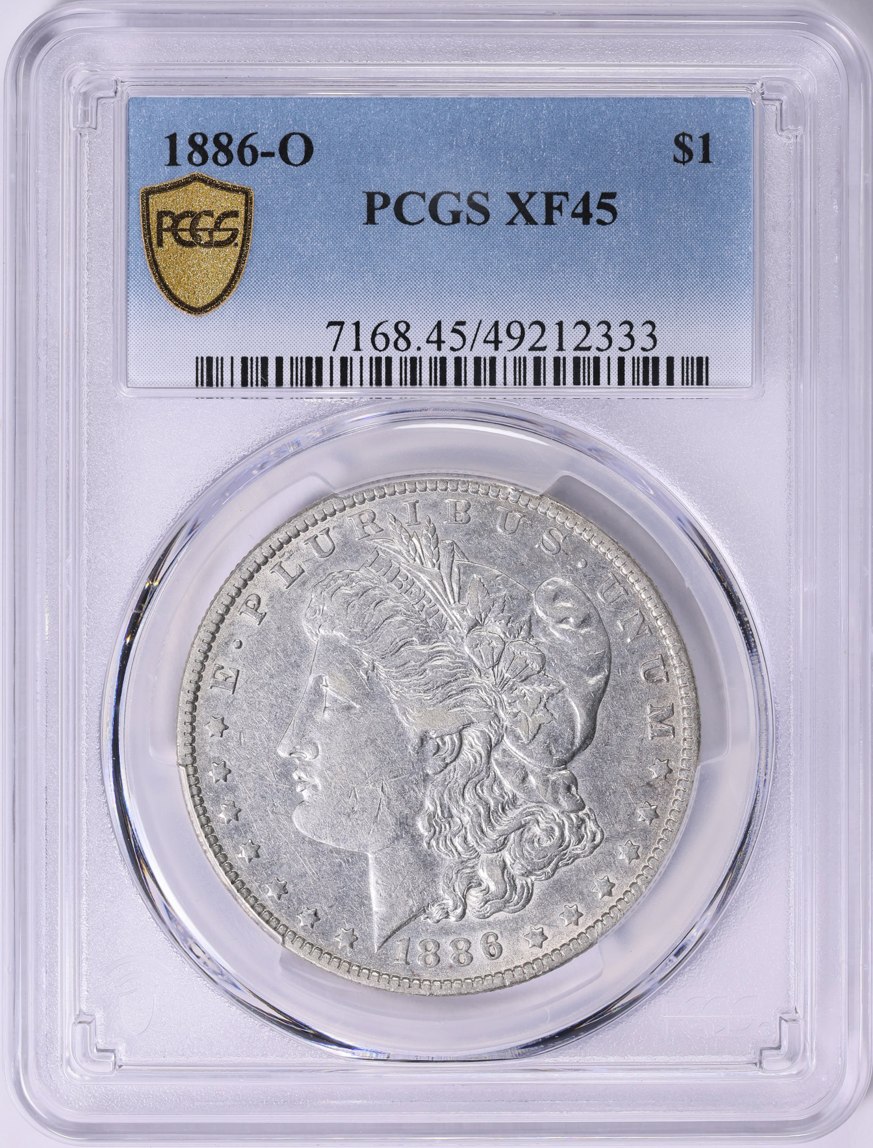 1886-O Morgan Silver Dollar PCGS XF-45 (Item 1790316) | GreatCollections Coin Auctions