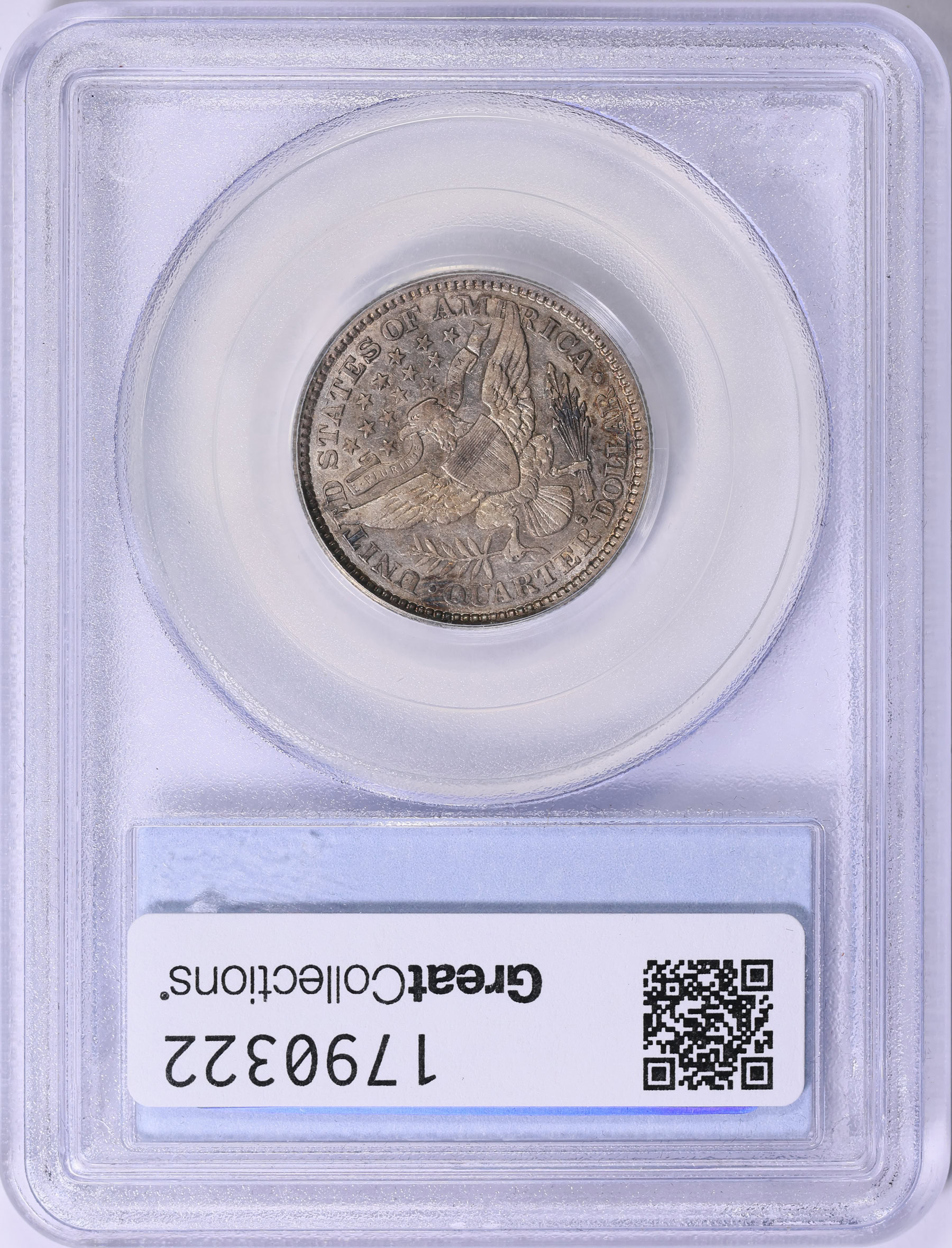 1896-S Barber Quarter PCGS AU-50 (Item 1790322) | GreatCollections Coin Auctions