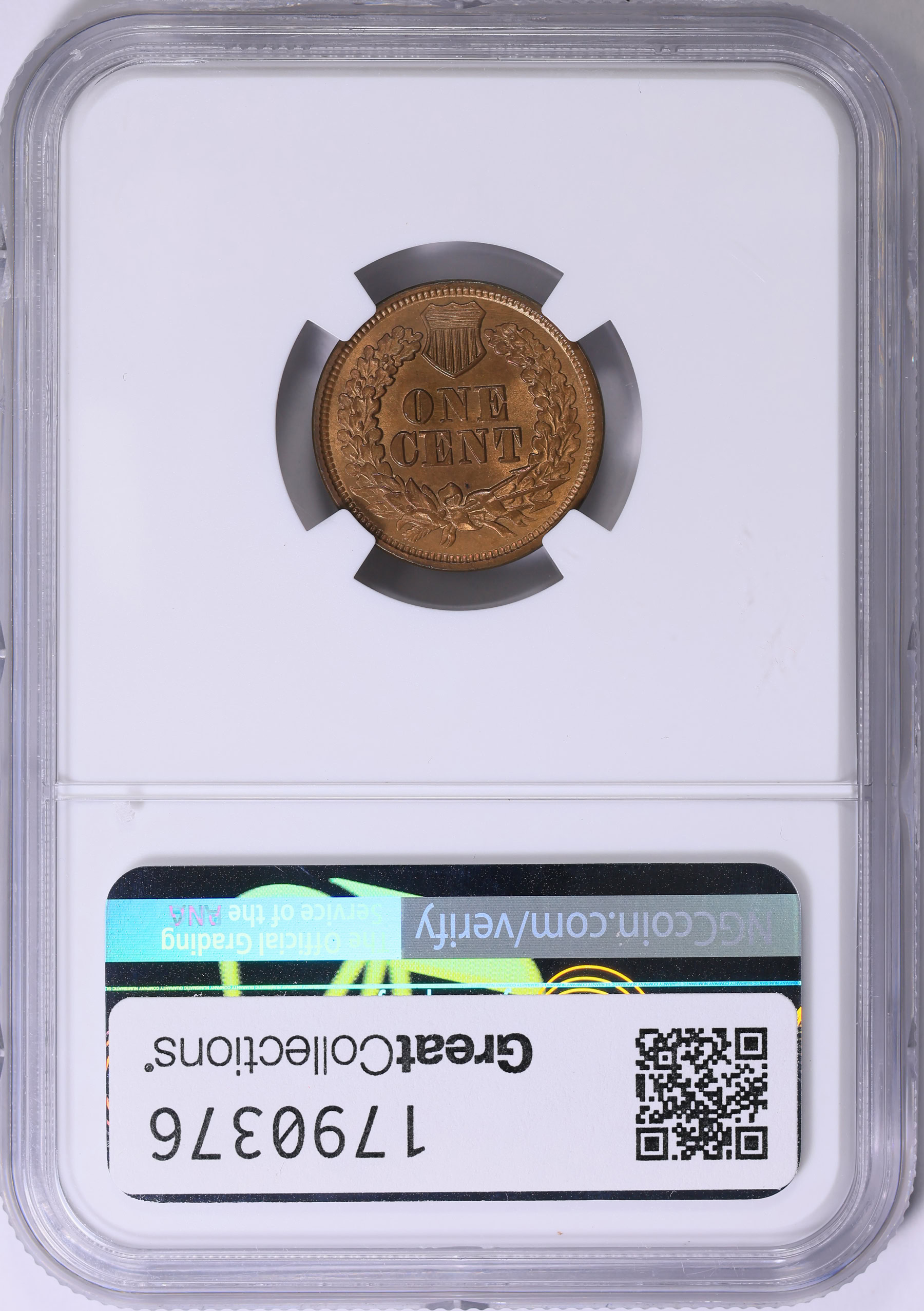 1865 Indian Cent NGC MS-64 RB (Item 1790376) | GreatCollections Coin Auctions