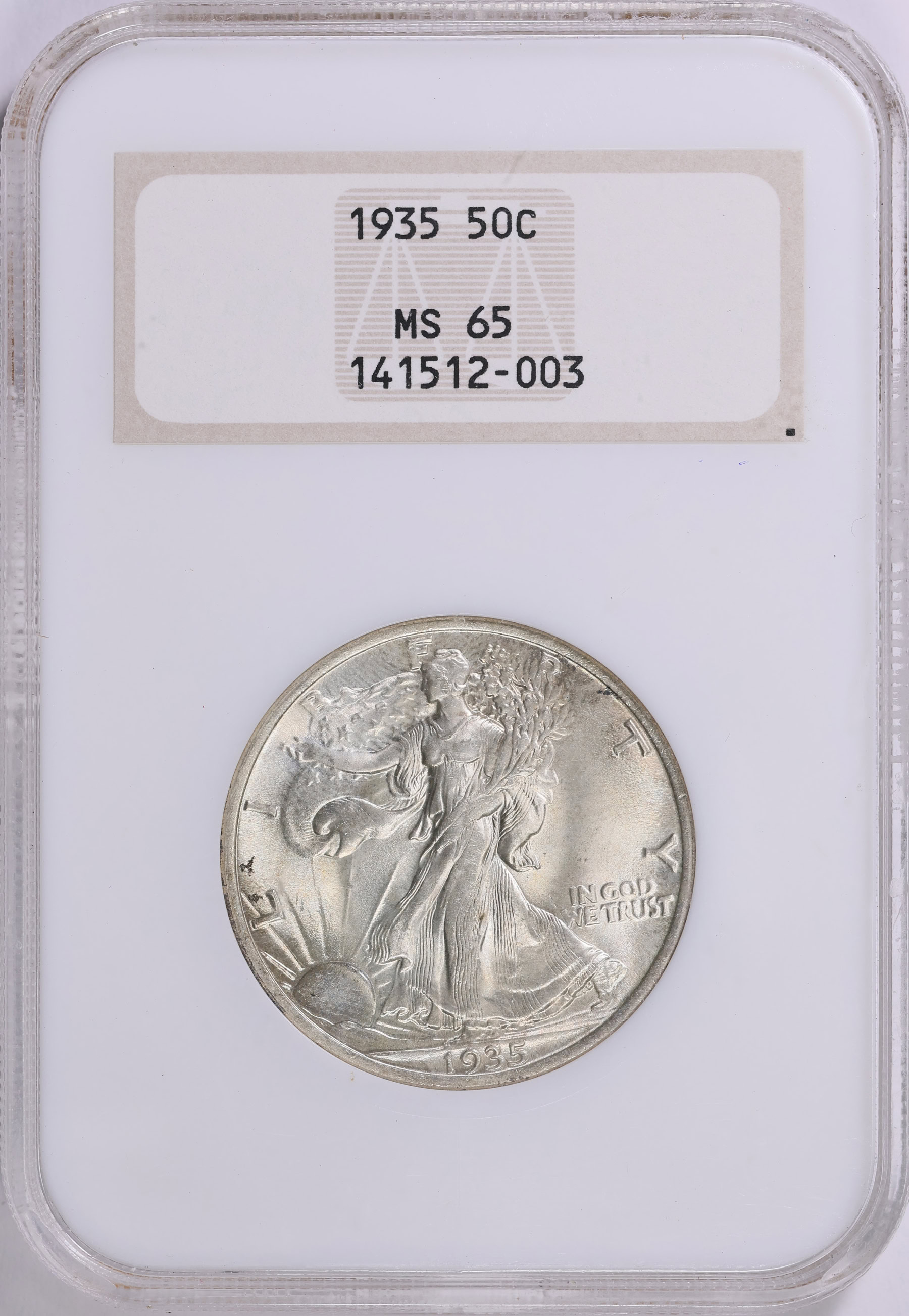 1935 Walking Liberty Half Dollar NGC MS-65 OH (Item 1790470) | GreatCollections Coin Auctions