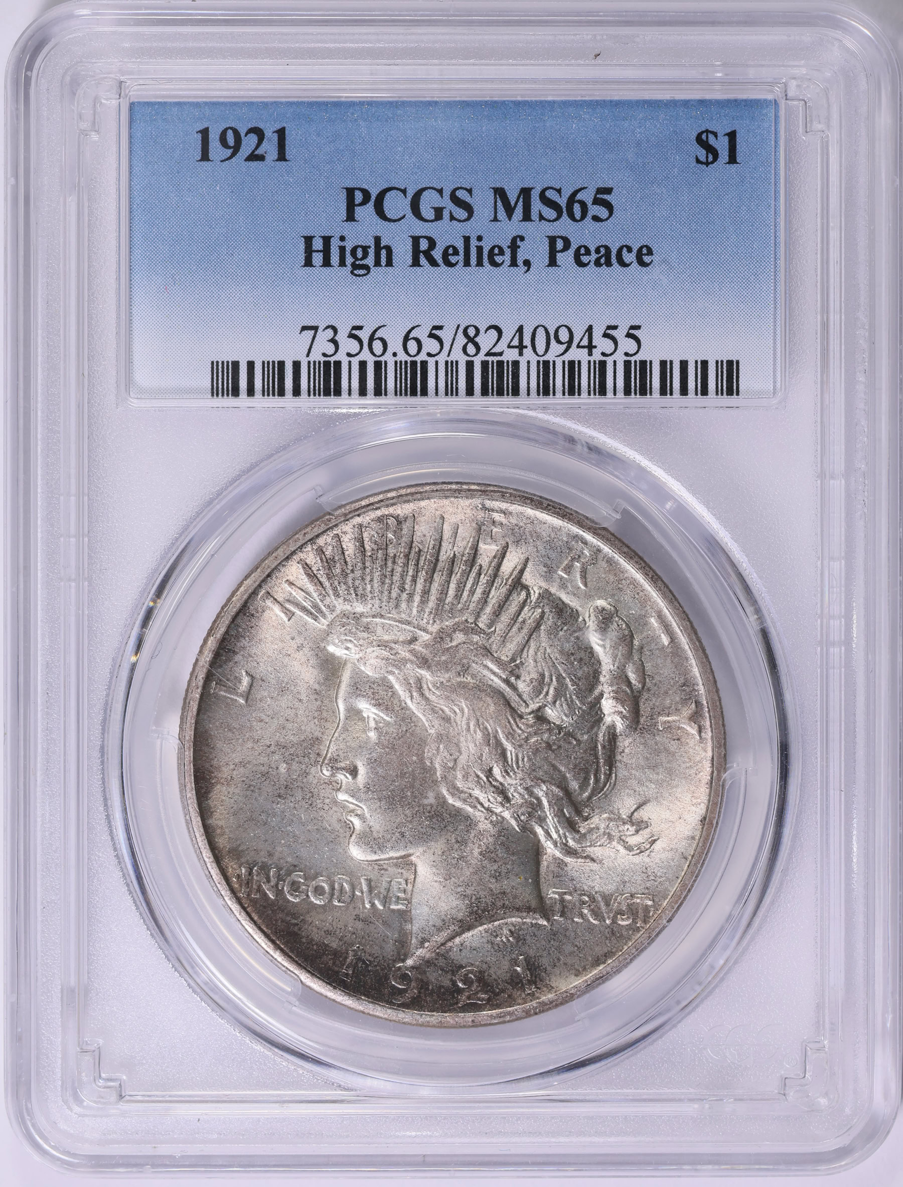 1921 Peace Silver Dollar High Relief PCGS MS-65 (Item 1790478 ...
