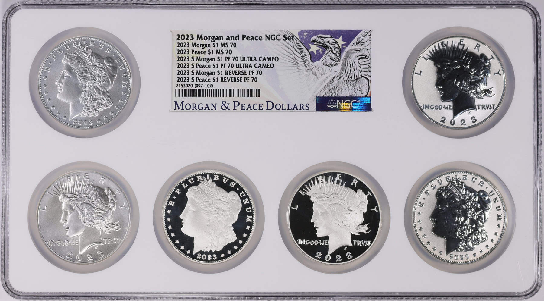 2023 and 2023-S Morgan and Peace Silver Dollars NGC MS-70/Proof-70 ...