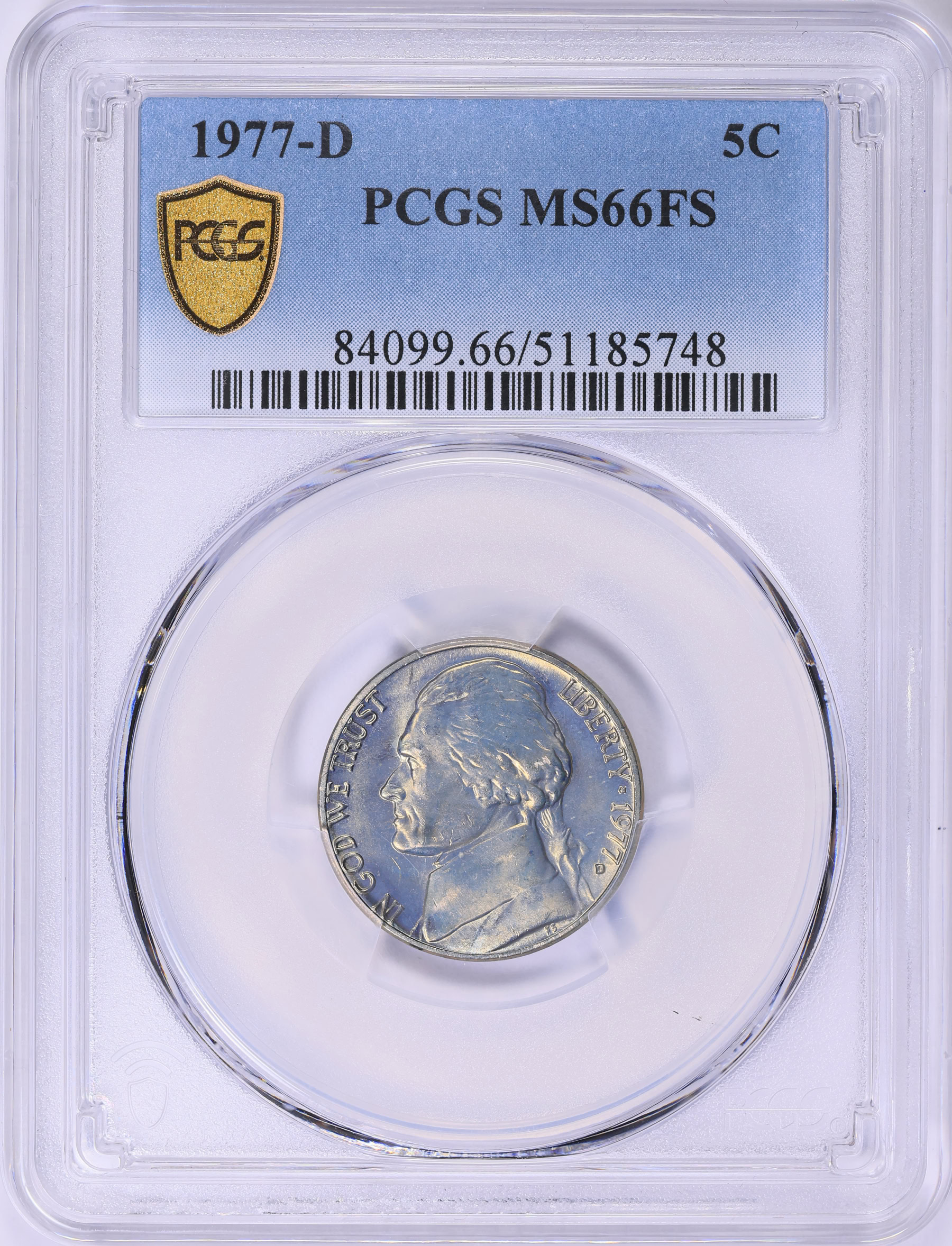 1977-D Jefferson Nickel PCGS MS-66 FS (Toned) (Item 1790501 ...