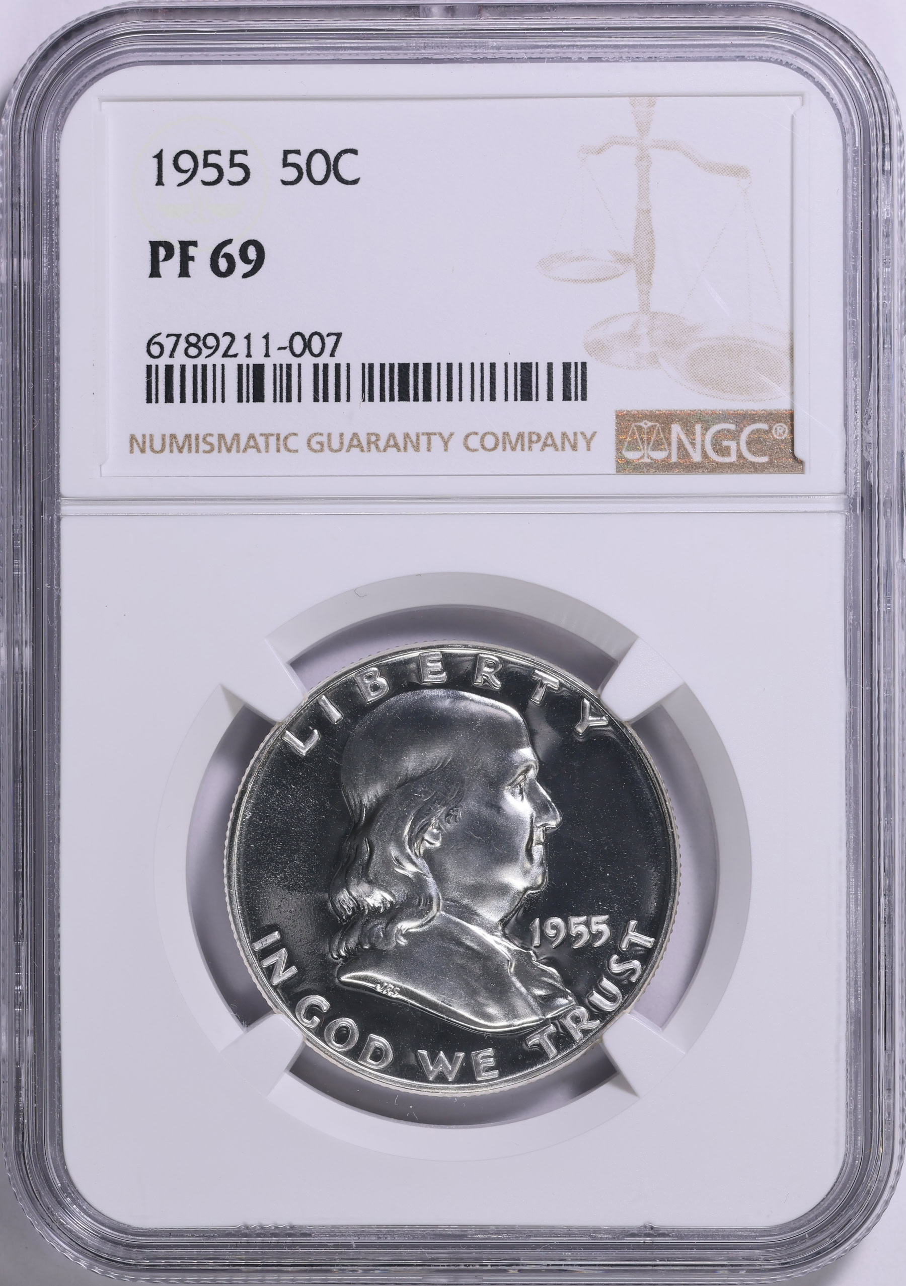 1955 Franklin Half Dollar NGC Proof-69 (Item 1790504 ...