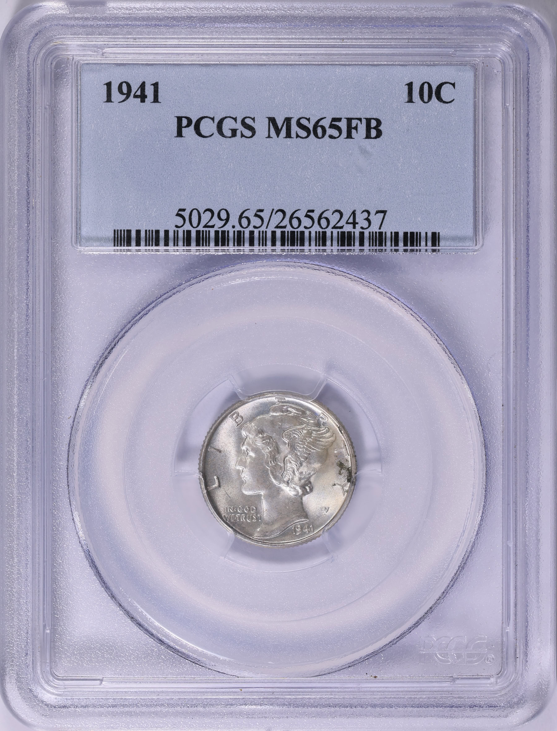 1941 Mercury Dime PCGS MS-65 FB (Item 1790581) | GreatCollections Coin Auctions