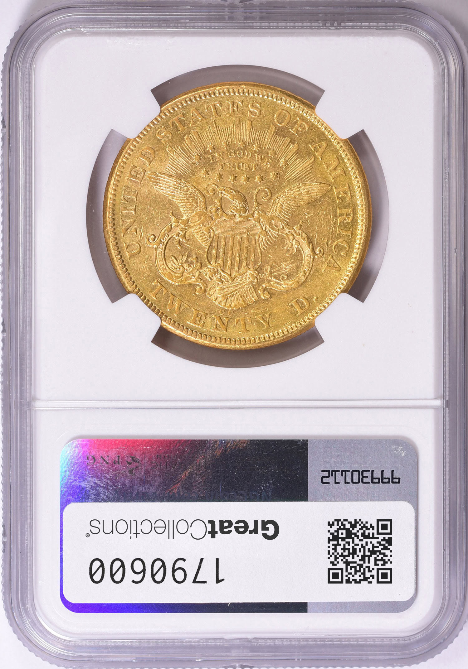 1874-CC Liberty Gold Double Eagle NGC AU-58 (Item 1790600) | GreatCollections Coin Auctions