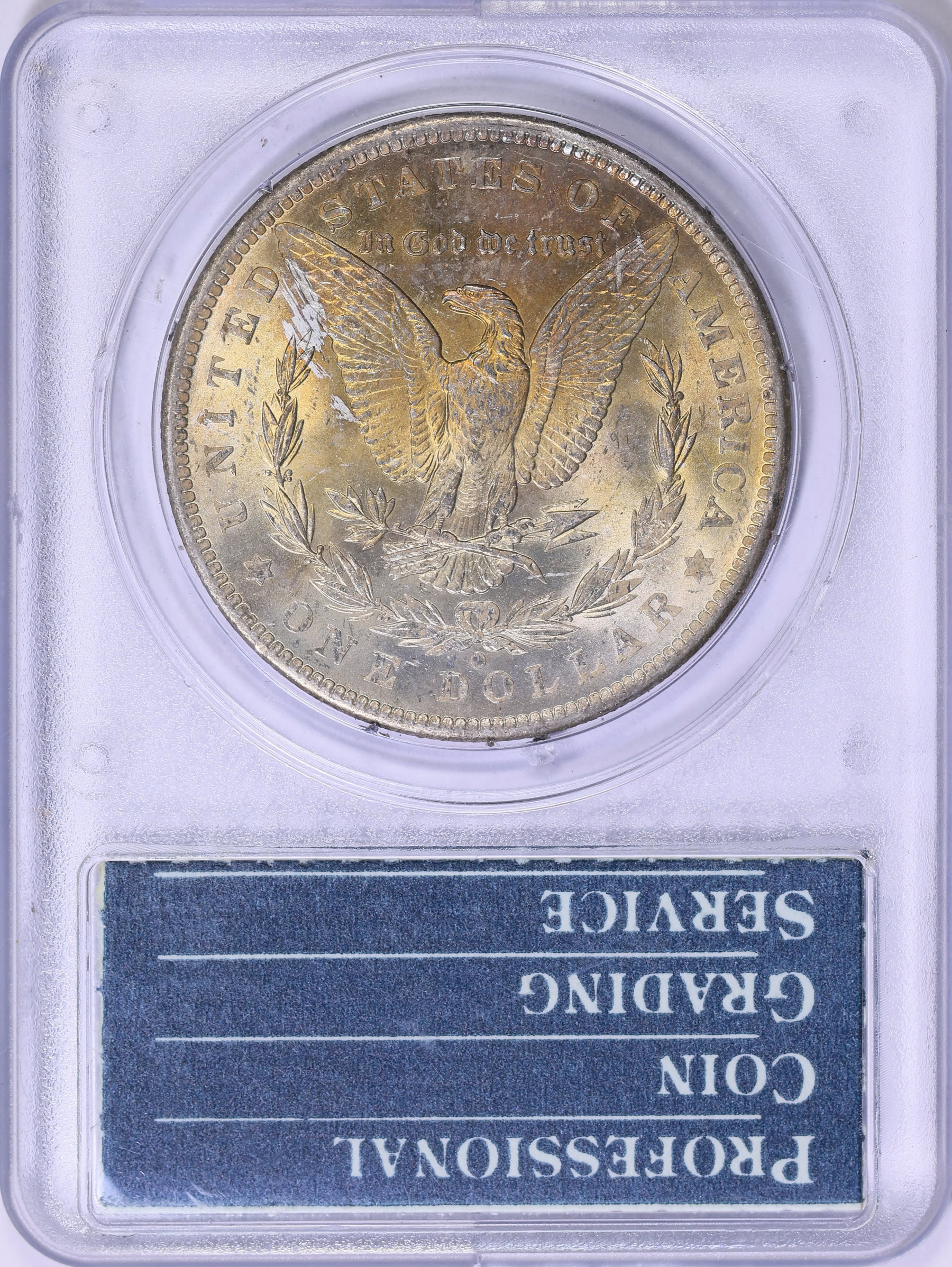 1884-O Morgan Silver Dollar PCGS MS-63 OGH (1st Gen) (Toned) (Item 1790717) | GreatCollections ...