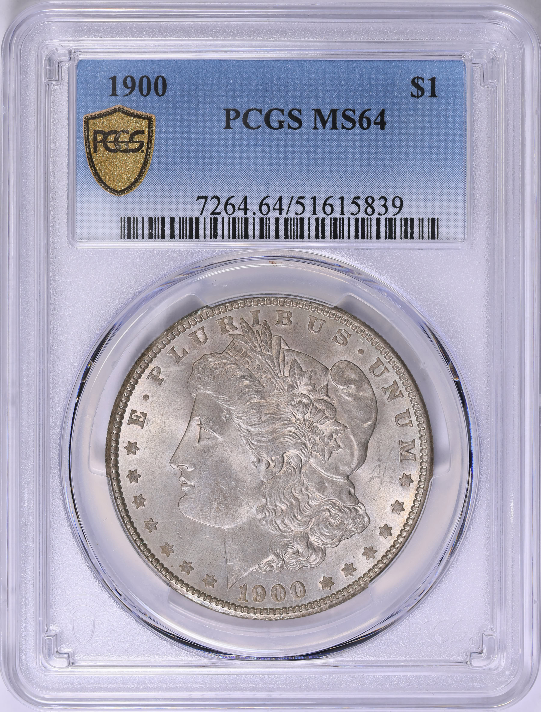 1900 Morgan Silver Dollar PCGS MS-64 (Item 1790954) | GreatCollections ...