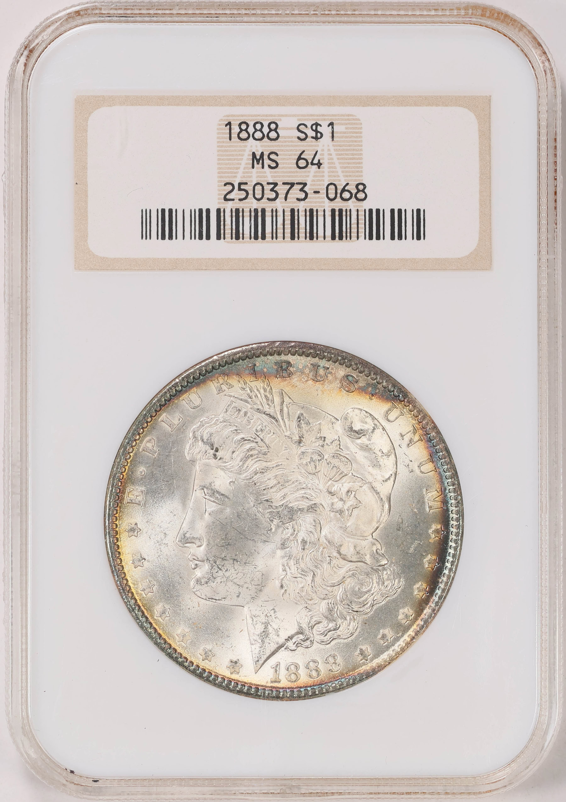 1888 Morgan Silver Dollar NGC MS-64 OH (Toned) (Item 1791011) | GreatCollections Coin Auctions