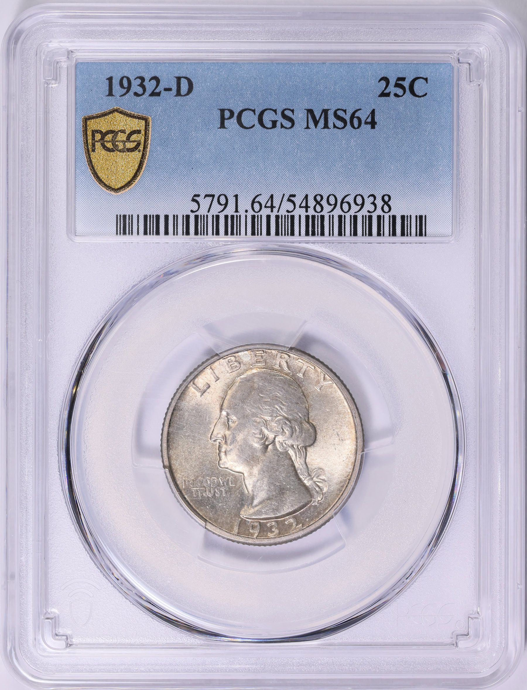 1932-D Washington Quarter PCGS MS-64 (Item 1791022) | GreatCollections Coin Auctions