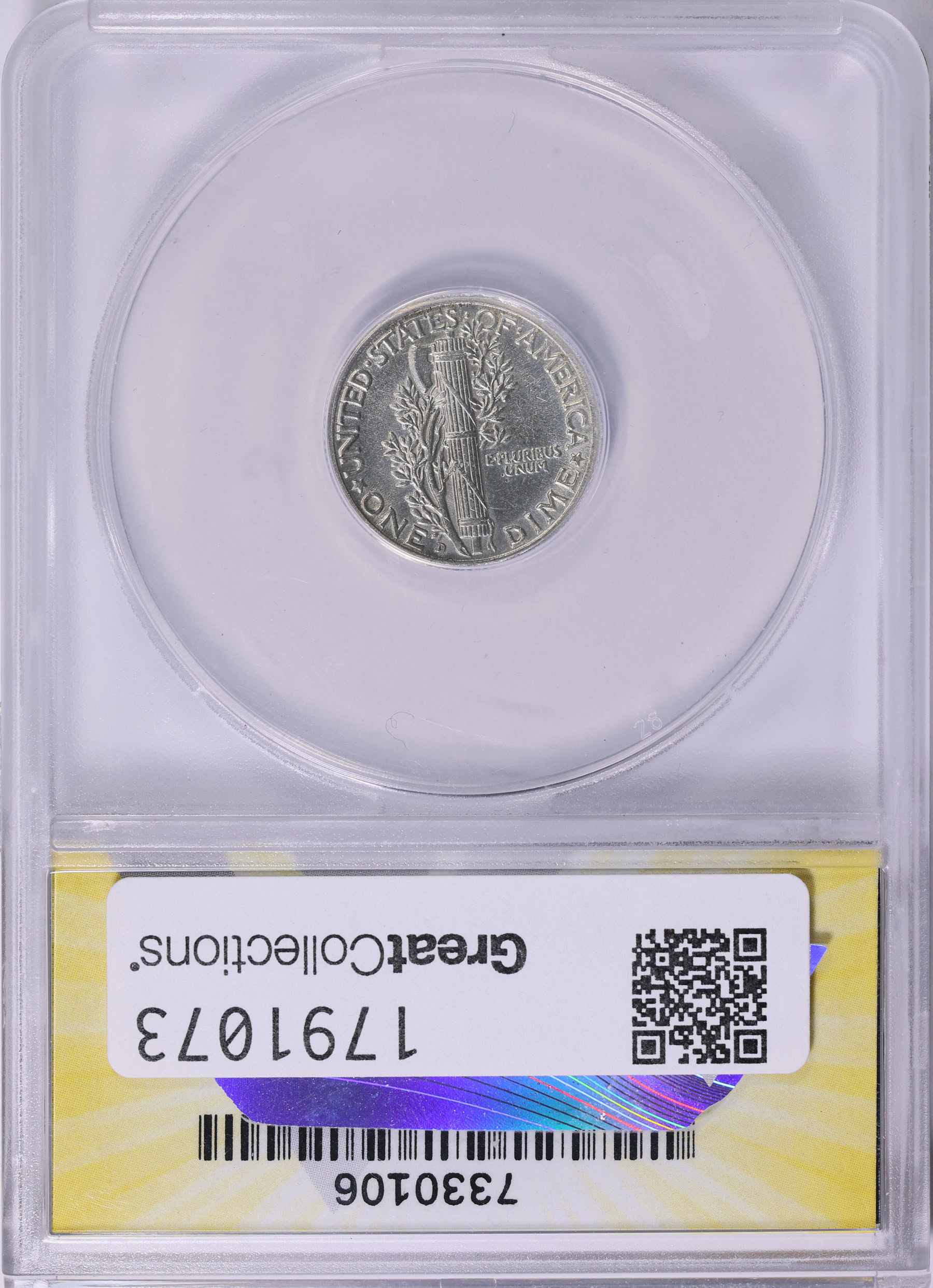 1942/1-D Mercury Dime ANACS AU-55 (Item 1791073) | GreatCollections ...