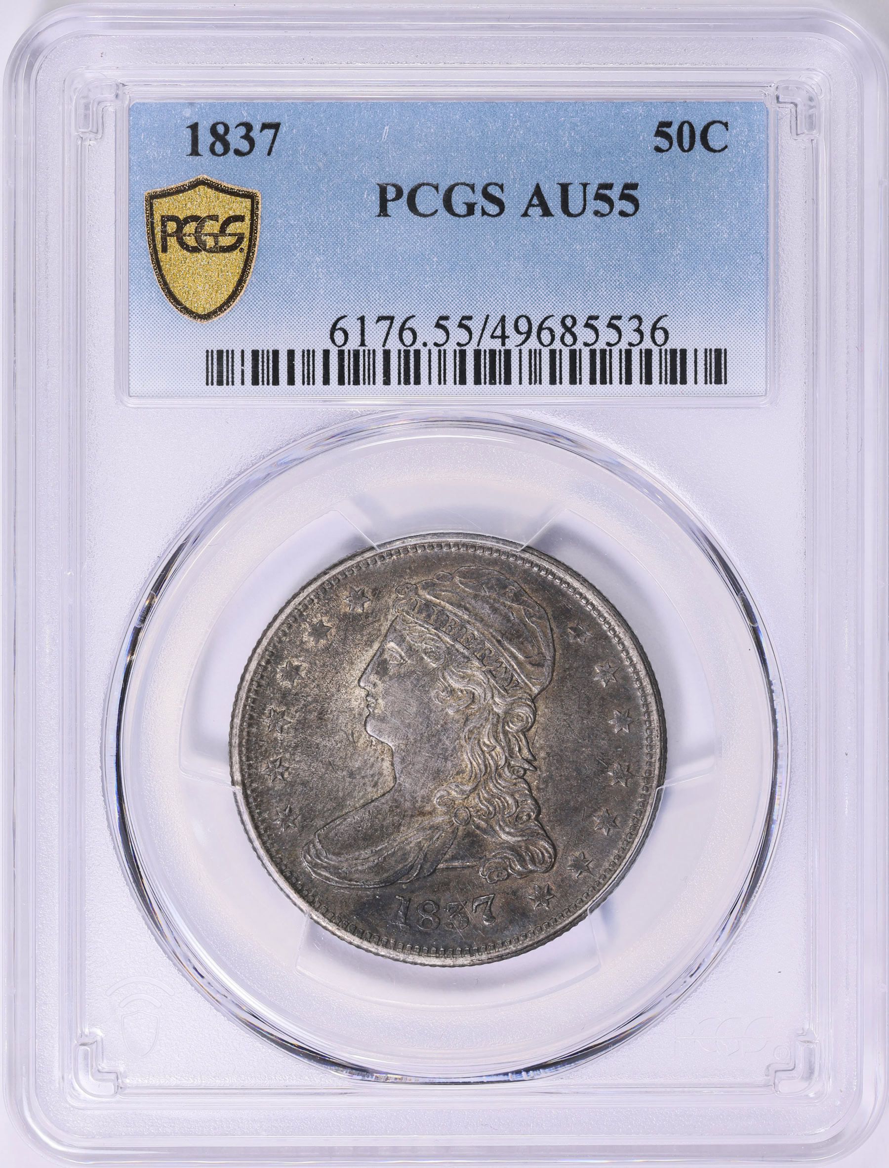 1837 Capped Bust Half Dollar PCGS AU-55 (Item 1791119) | GreatCollections Coin Auctions