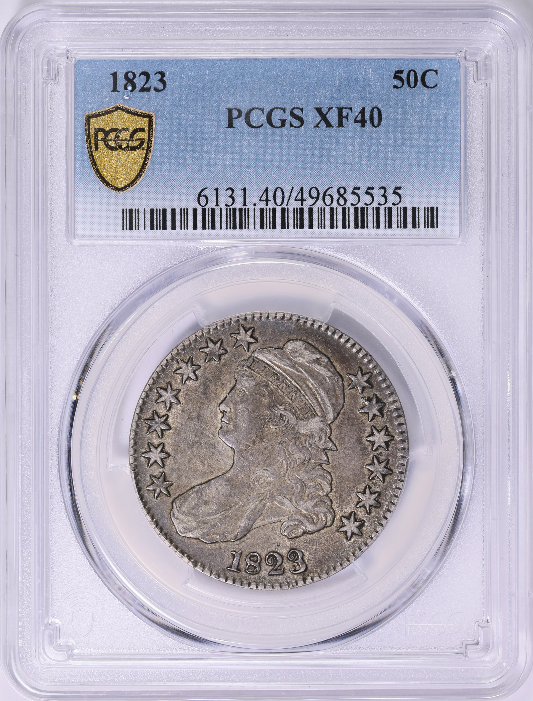 1823 Capped Bust Half Dollar PCGS XF-40 (Item 1791120) | GreatCollections Coin Auctions