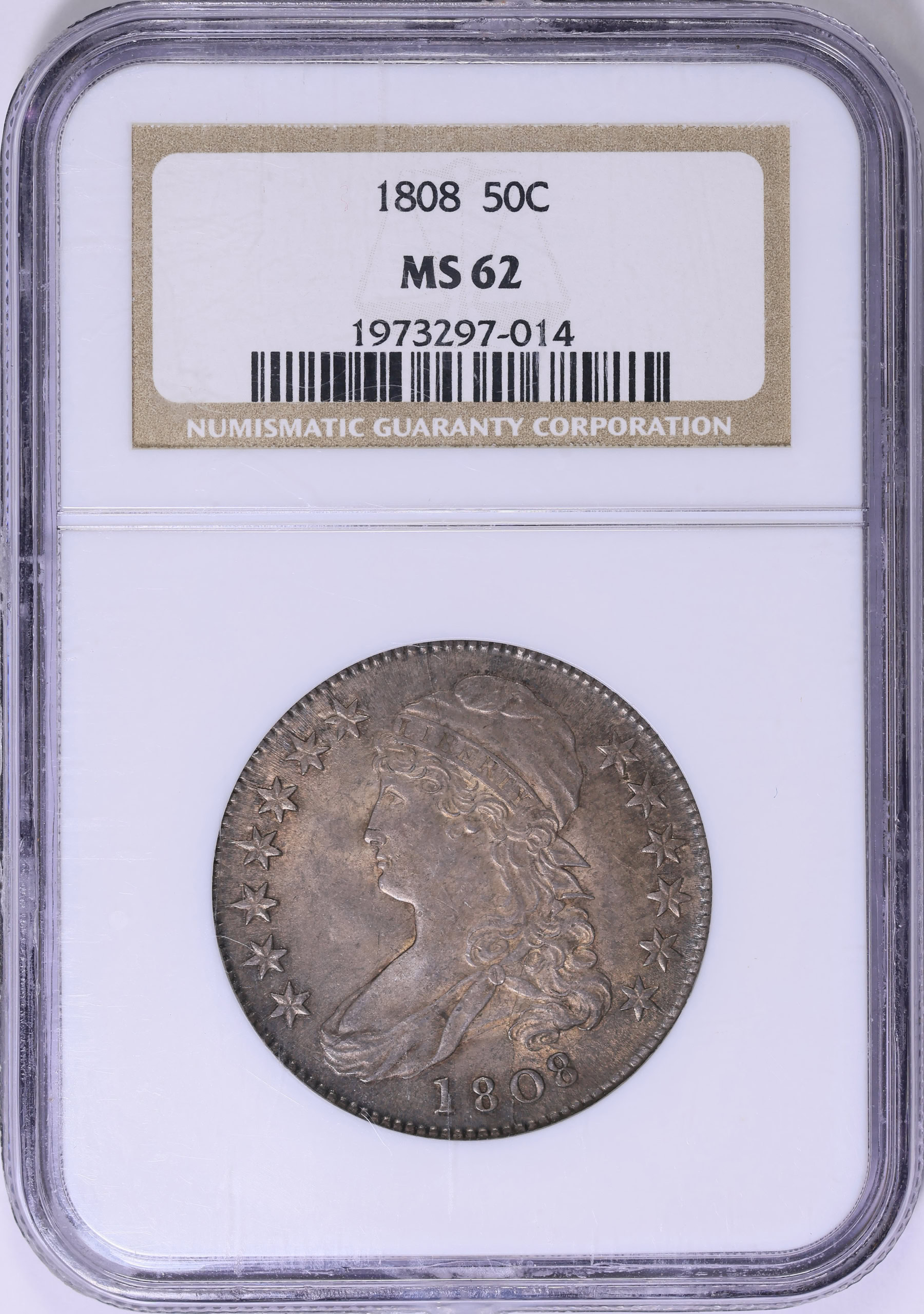 1808 Capped Bust Half Dollar NGC MS-62 (Item 1791136 ...