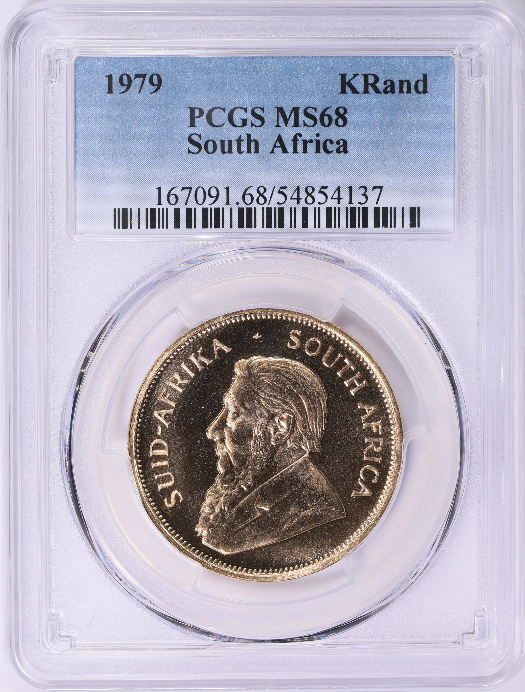 South Africa 1979 Gold Krugerrand KM-73 PCGS MS-68 (AGW = 1.0 Oz ...