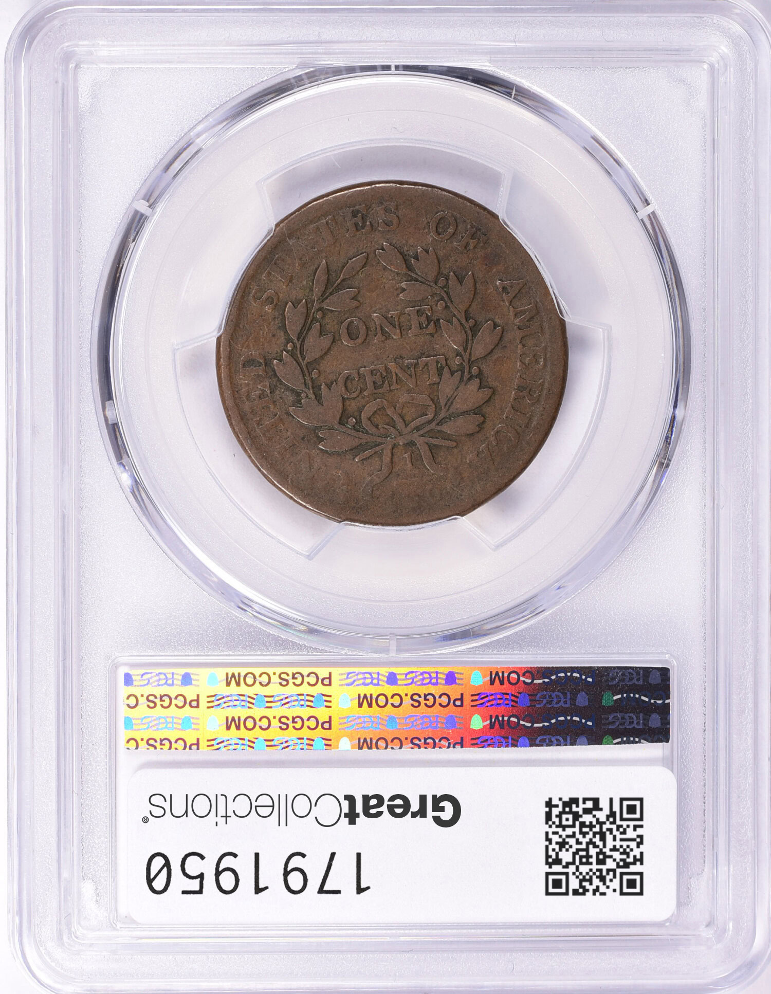 1805 Draped Bust Cent PCGS G-04 BN (Item 1791950) | GreatCollections Coin Auctions