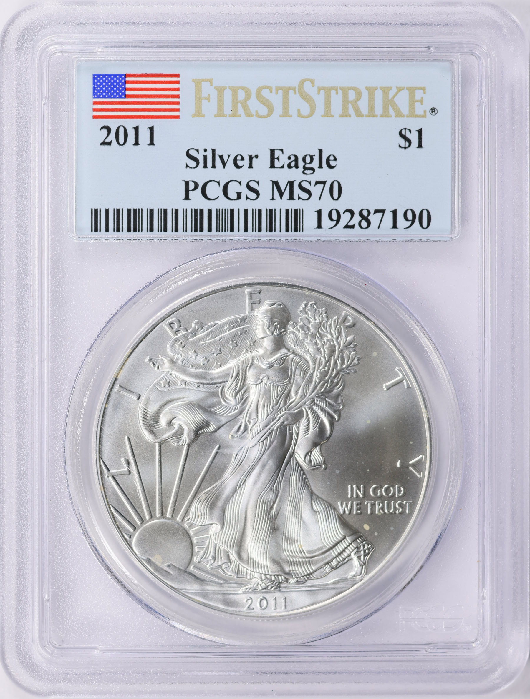 2011 $1 Silver Eagle First Strike PCGS MS-70 (Item 1792029 ...