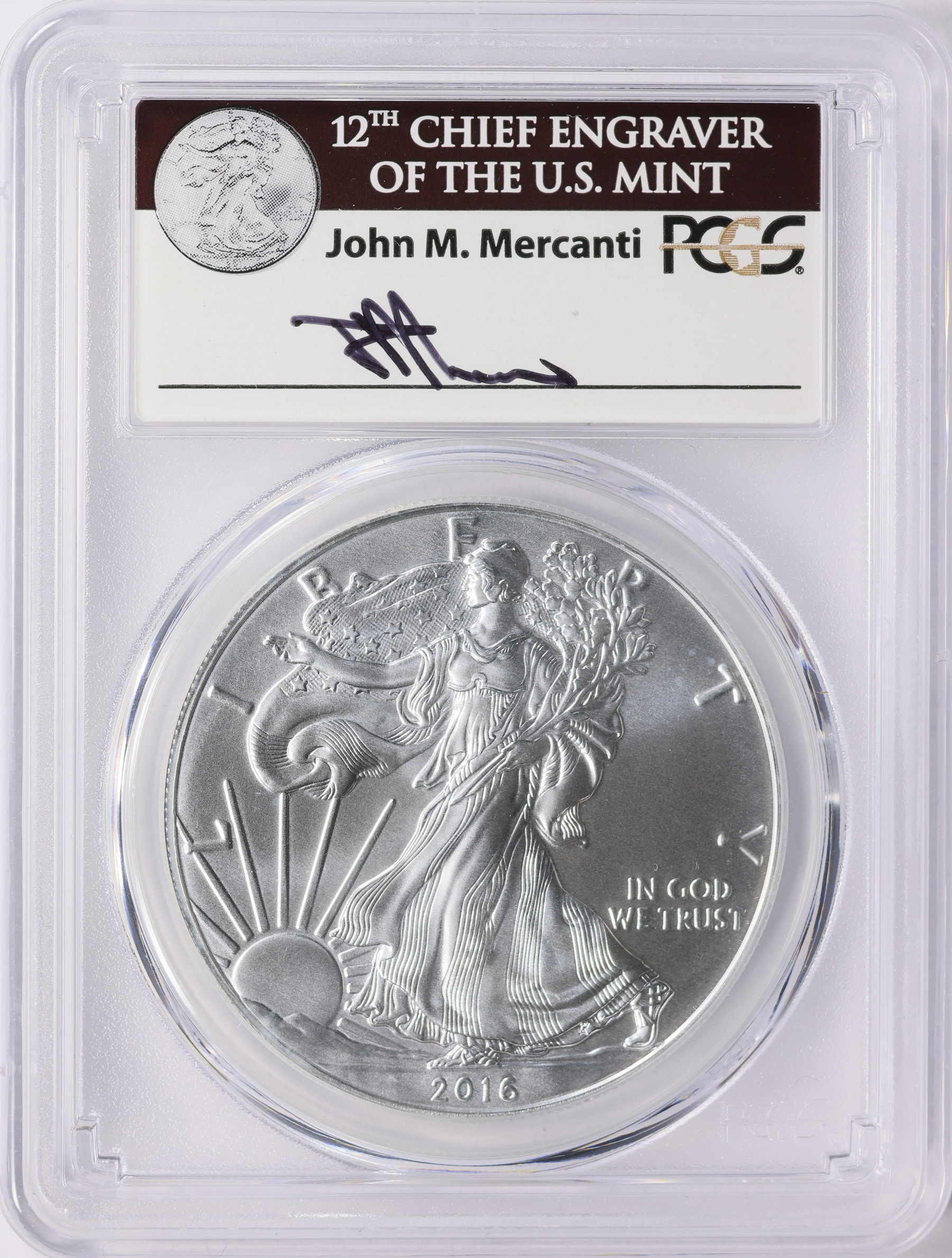 2016-(W) $1 Silver Eagle 30th Anniversary Struck at West Point First Strike PCGS MS-70 (Mercanti ...