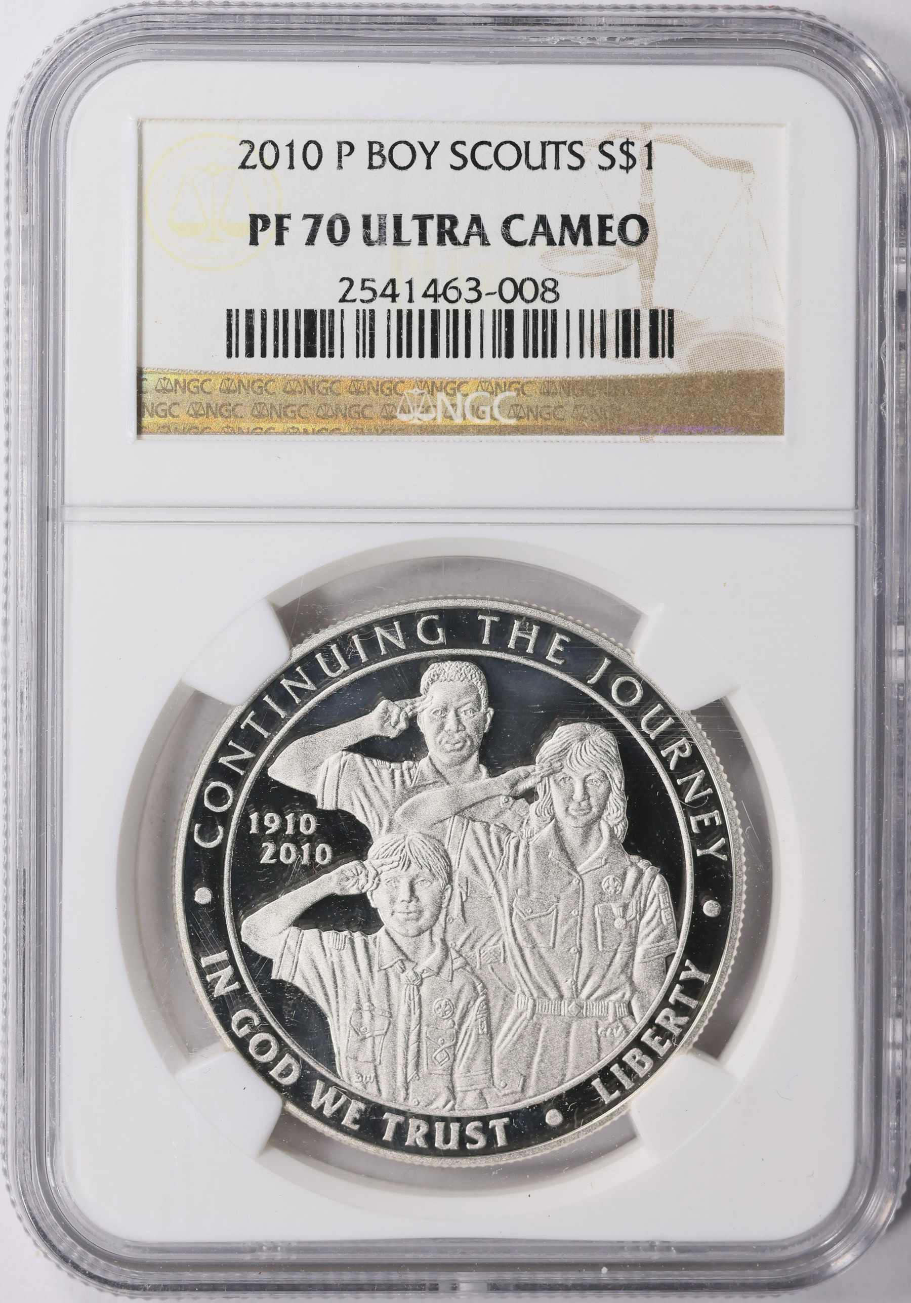 2010-P Boy Scouts of America Silver Dollar NGC Proof-70 UC (Item ...
