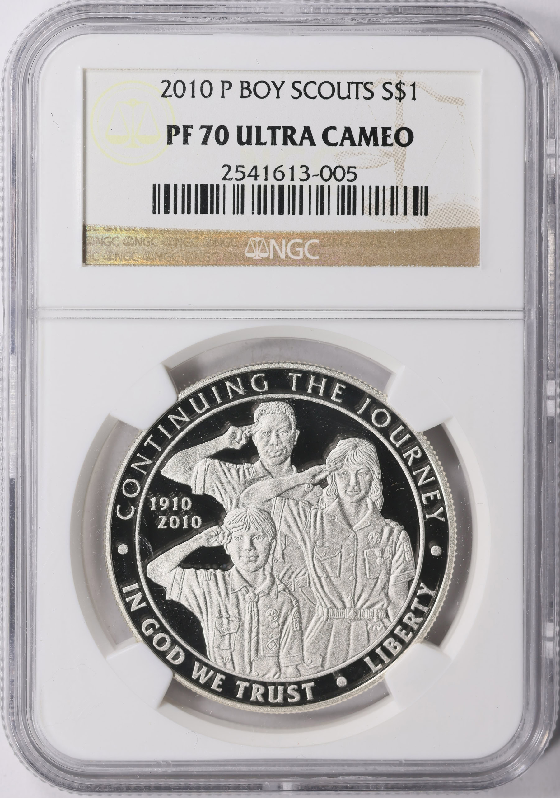 2010-P Boy Scouts of America Silver Dollar NGC Proof-70 UC (Item ...