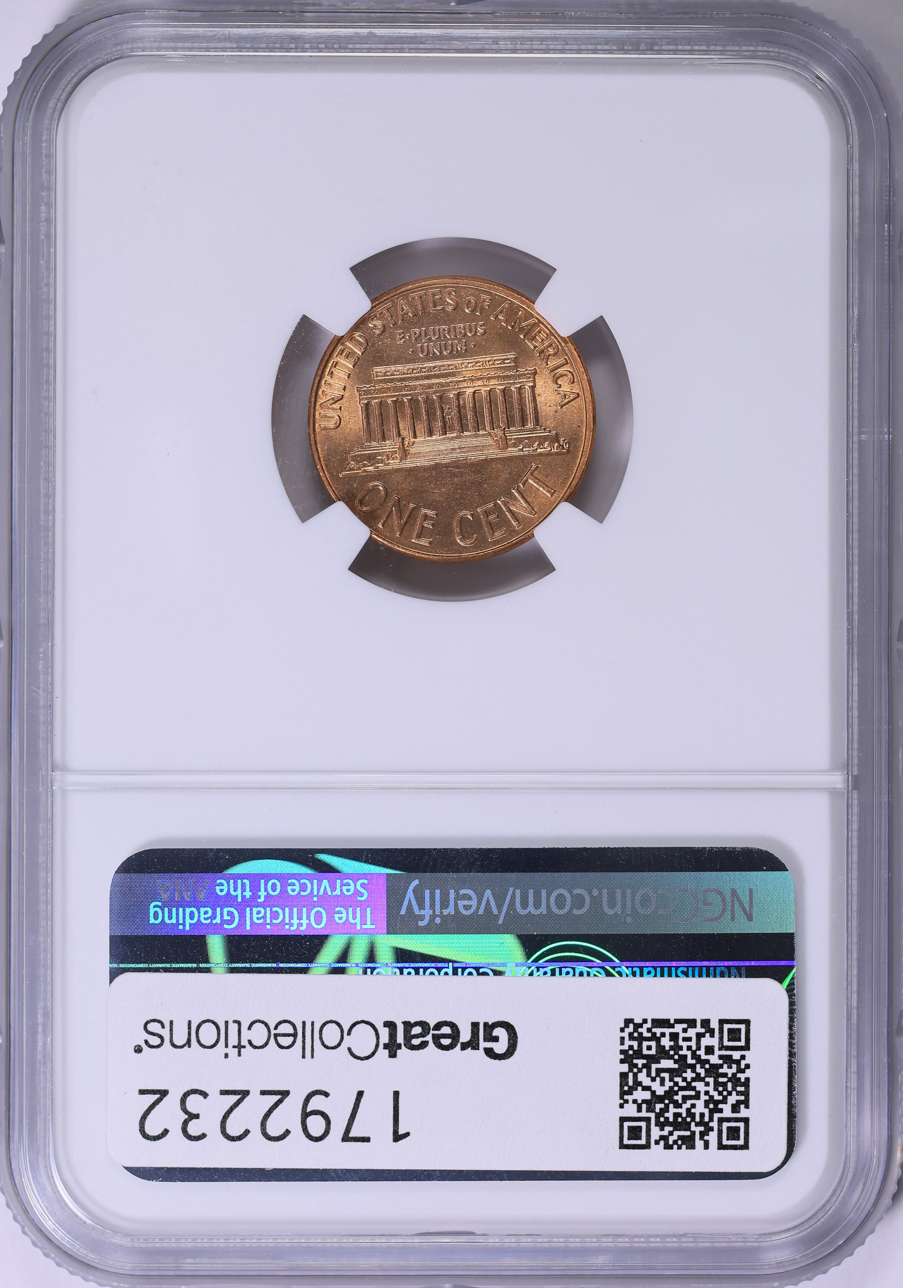 1960-D Lincoln Cent Large Date NGC MS-66 RD (Bill Fivaz Signed Label ...