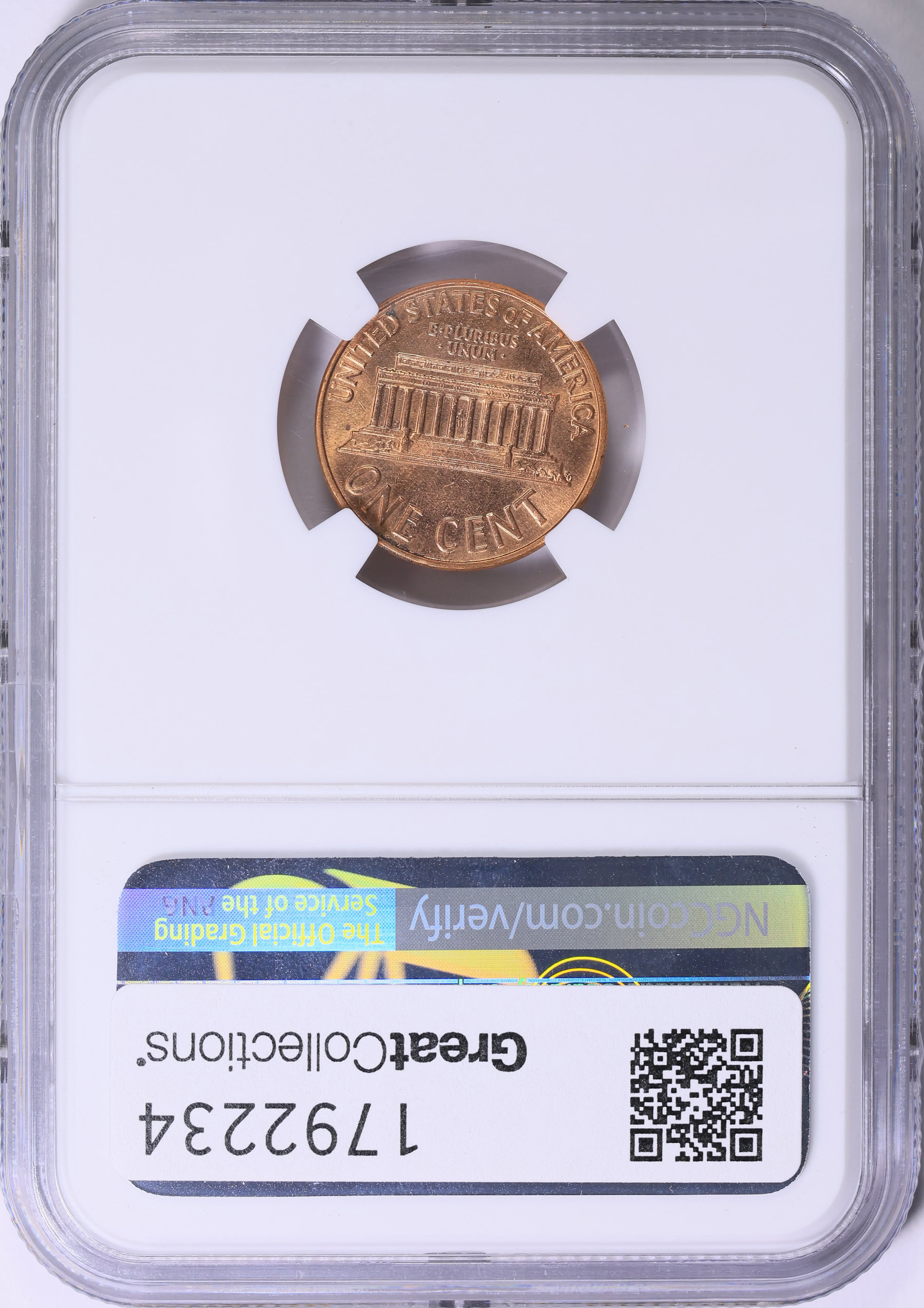 1960-D Lincoln Cent Large Date NGC MS-66 RD (Bill Fivaz Signed Label ...