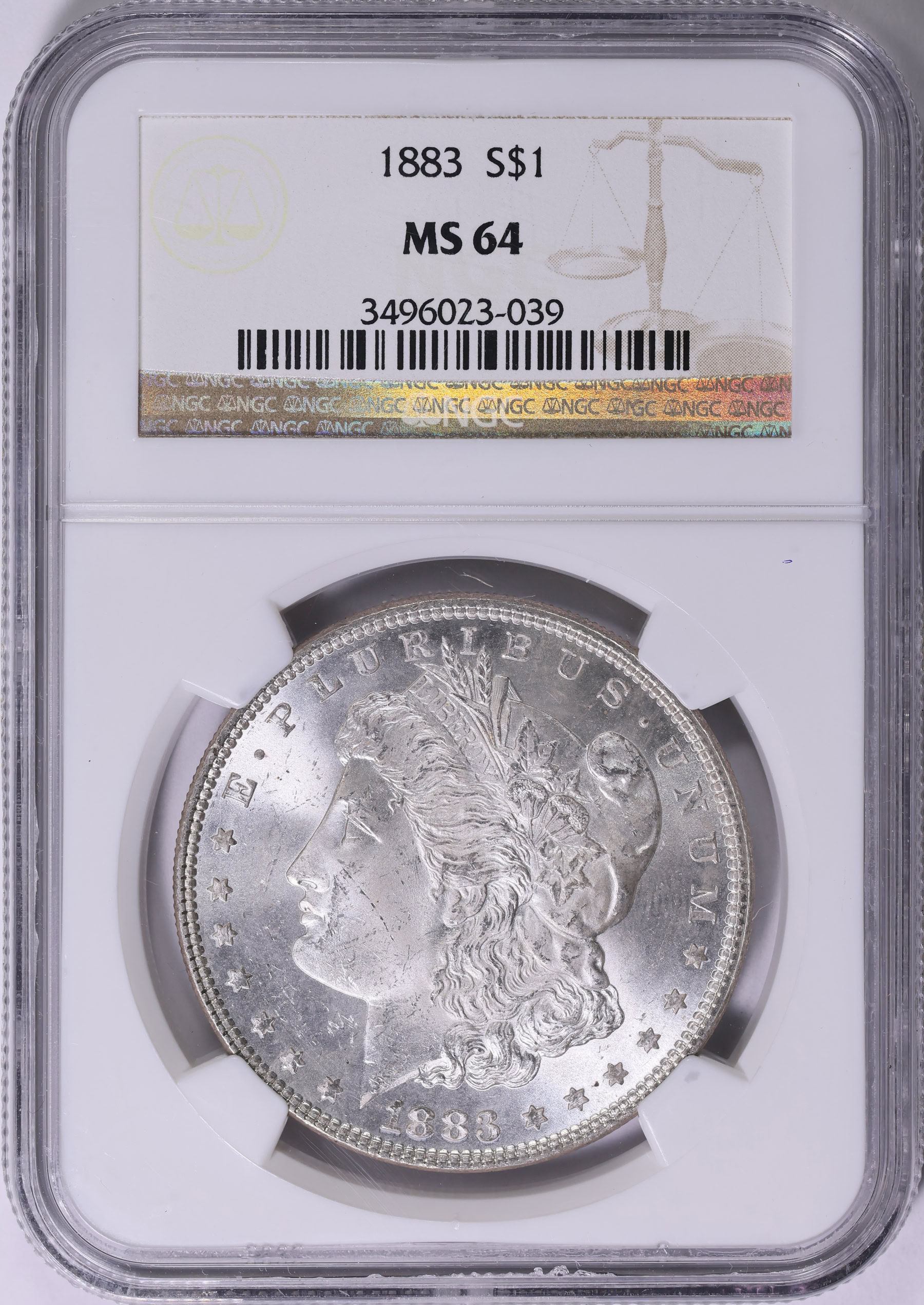 1883 Morgan Silver Dollar NGC MS-64 (VSS VAM-11) (Item 1792309) | GreatCollections Coin Auctions