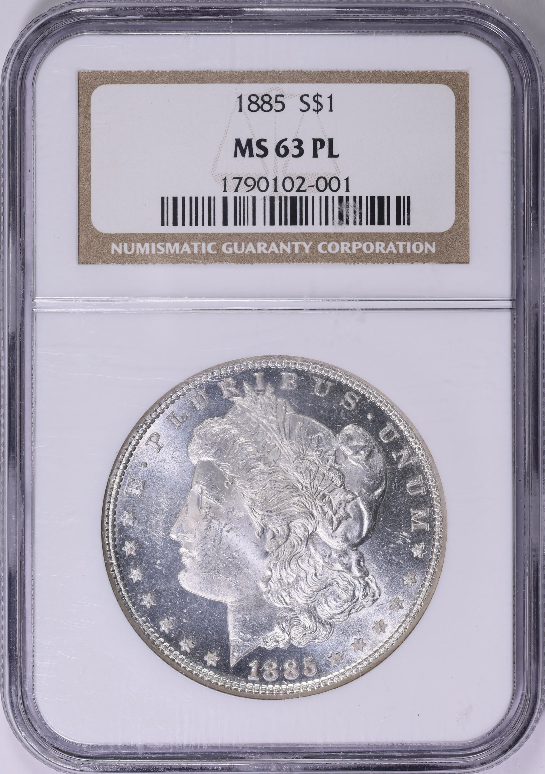 1885 Morgan Silver Dollar NGC MS-63 PL (Item 1792369 ...