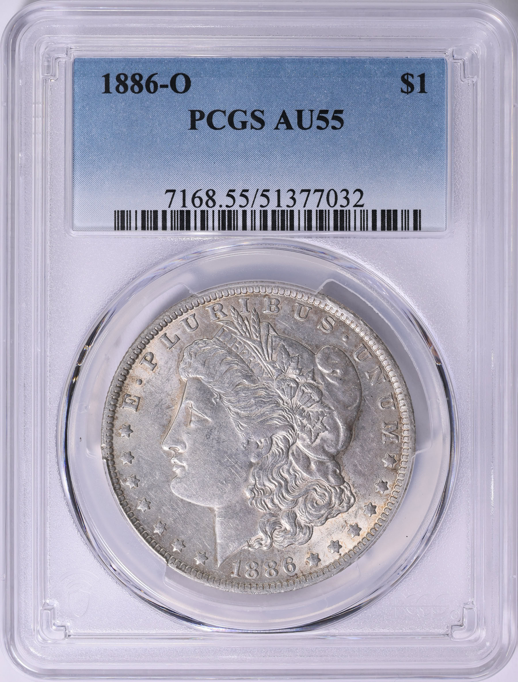 1886-O Morgan Silver Dollar PCGS AU-55 (Item 1792476) | GreatCollections Coin Auctions
