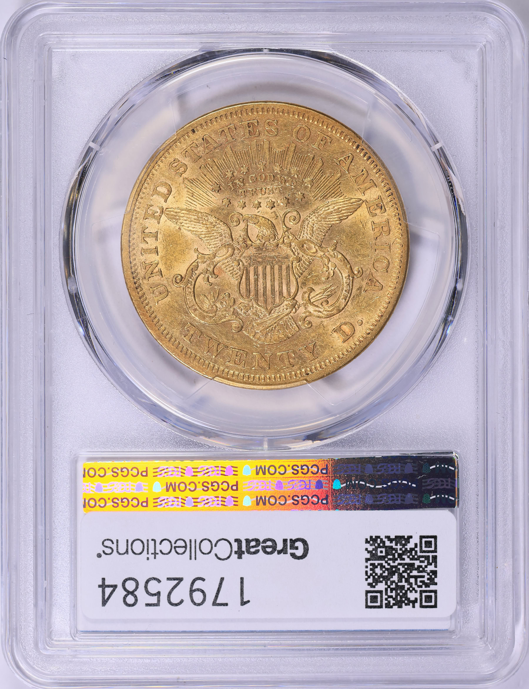 1867-S Liberty Gold Double Eagle PCGS AU-55 (Item 1792584 ...