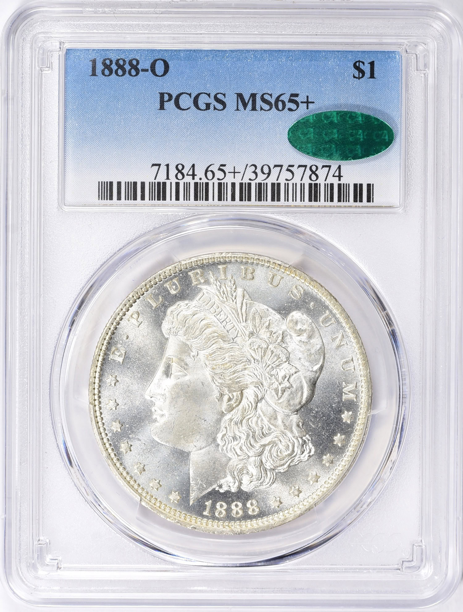 1888-O Morgan Silver Dollar PCGS MS-65+ (CAC Green) (Item 1792599) | GreatCollections Coin Auctions