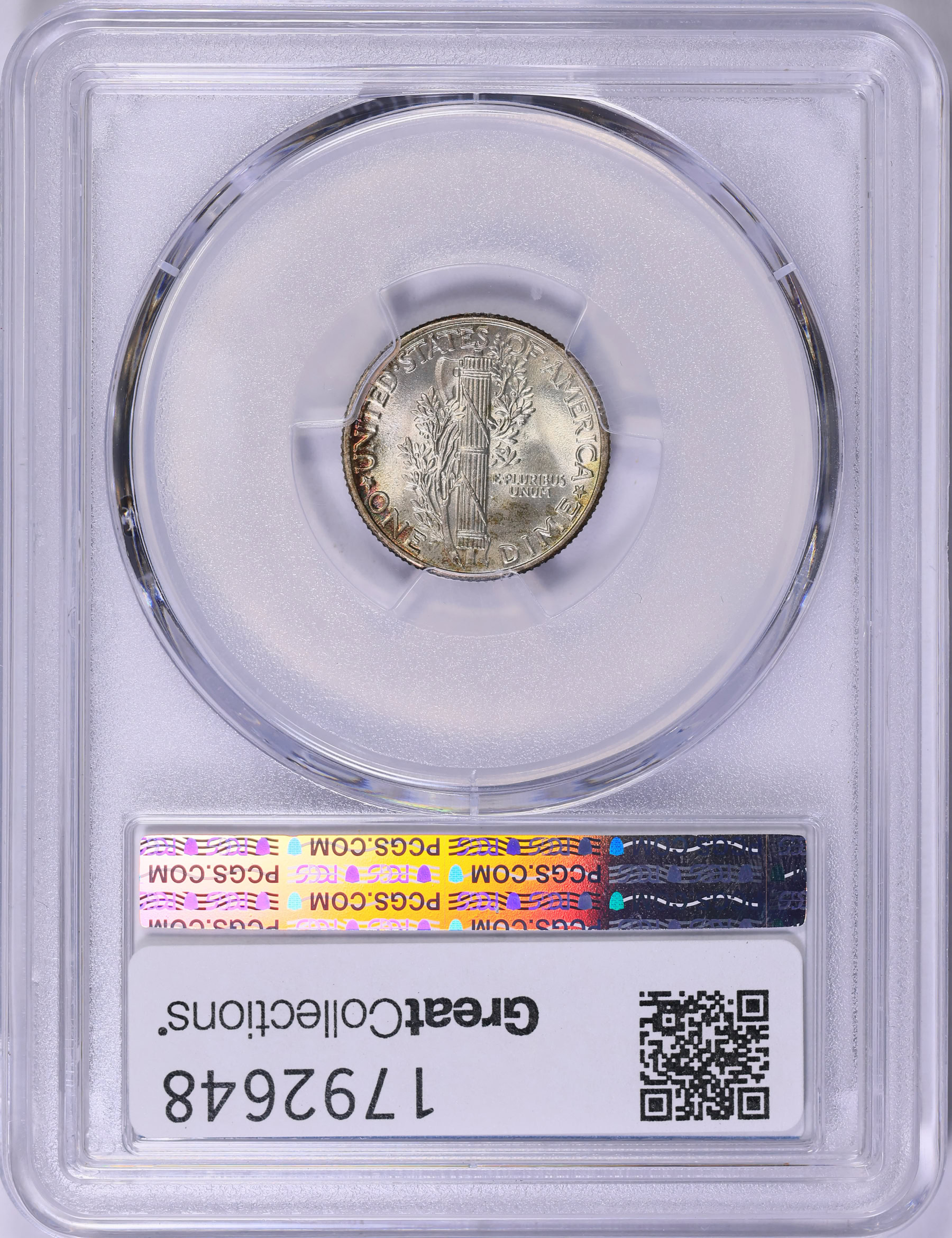 1941 Mercury Dime PCGS MS-68 FB (Toned) (Item 1792648) | GreatCollections Coin Auctions