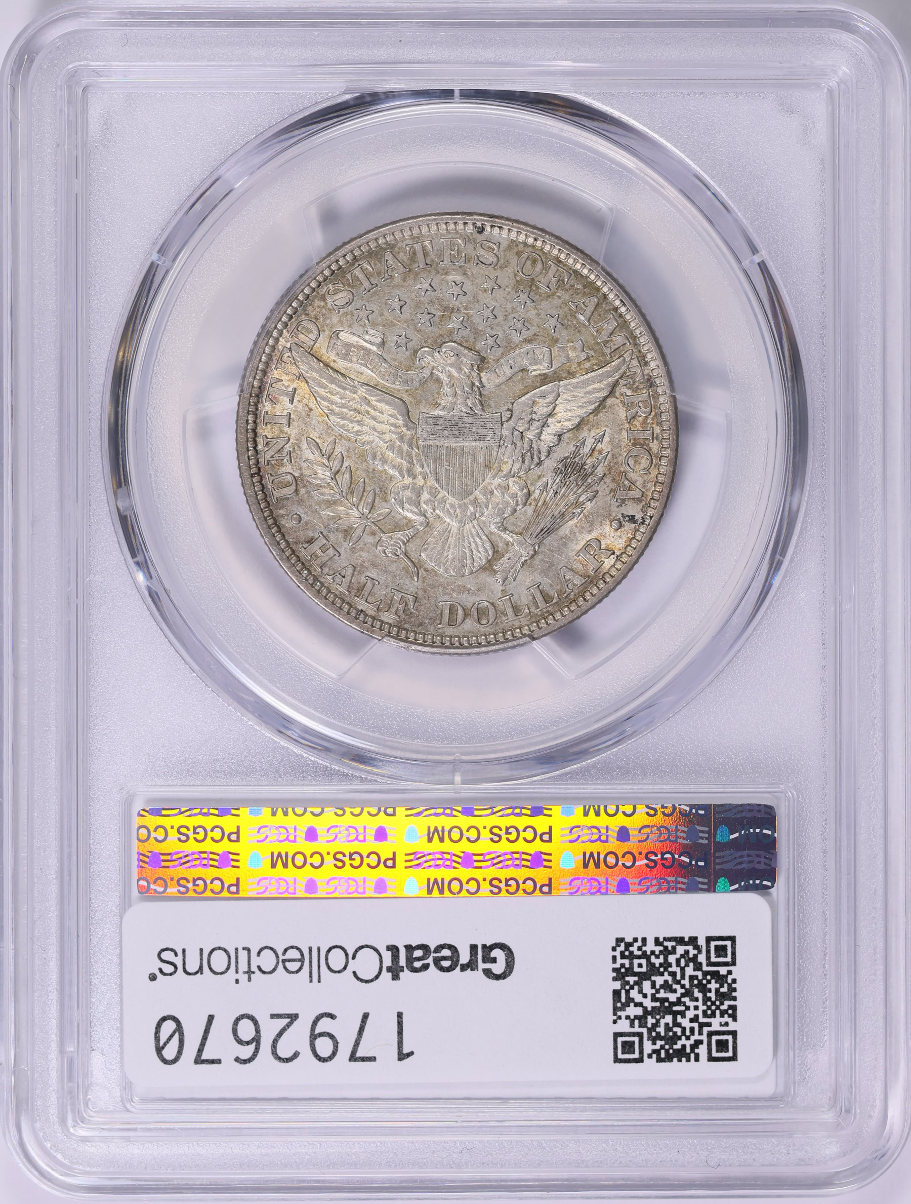 1898 Barber Half Dollar PCGS AU-58 (Item 1792670) | GreatCollections Coin Auctions