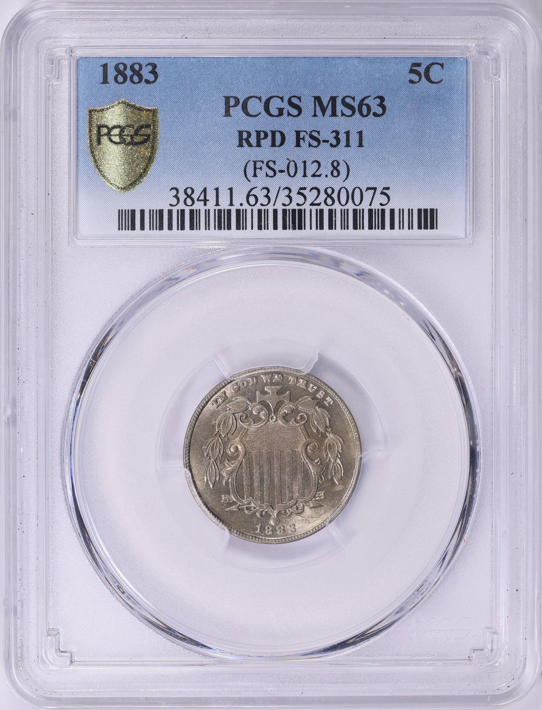 1883 Shield Nickel RPD FS-311 Shield (FS-012.8) PCGS MS-63 (Item ...