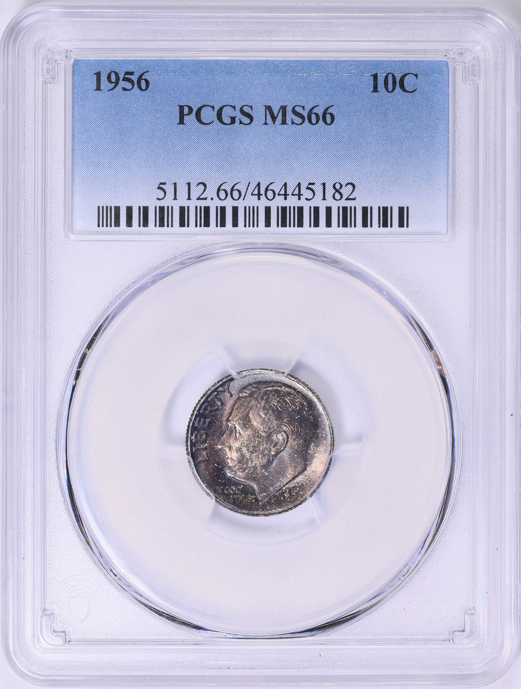 1956 Roosevelt Dime PCGS MS-66 (Toned) (Item 1793357 ...