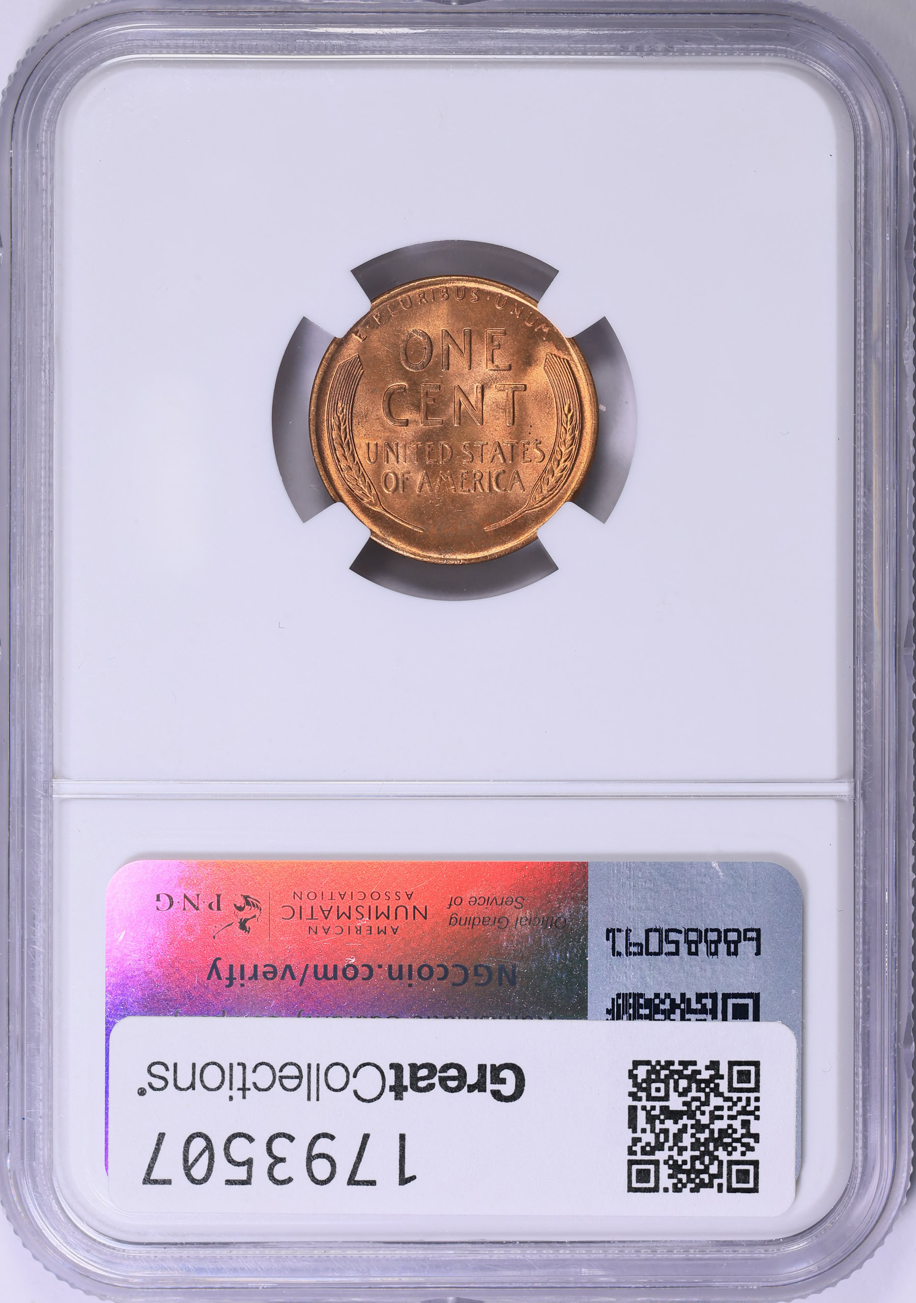 1946-S Lincoln Cent Ball Serif S NGC MS-65 RD | NGC Cert #6911986-005 ...