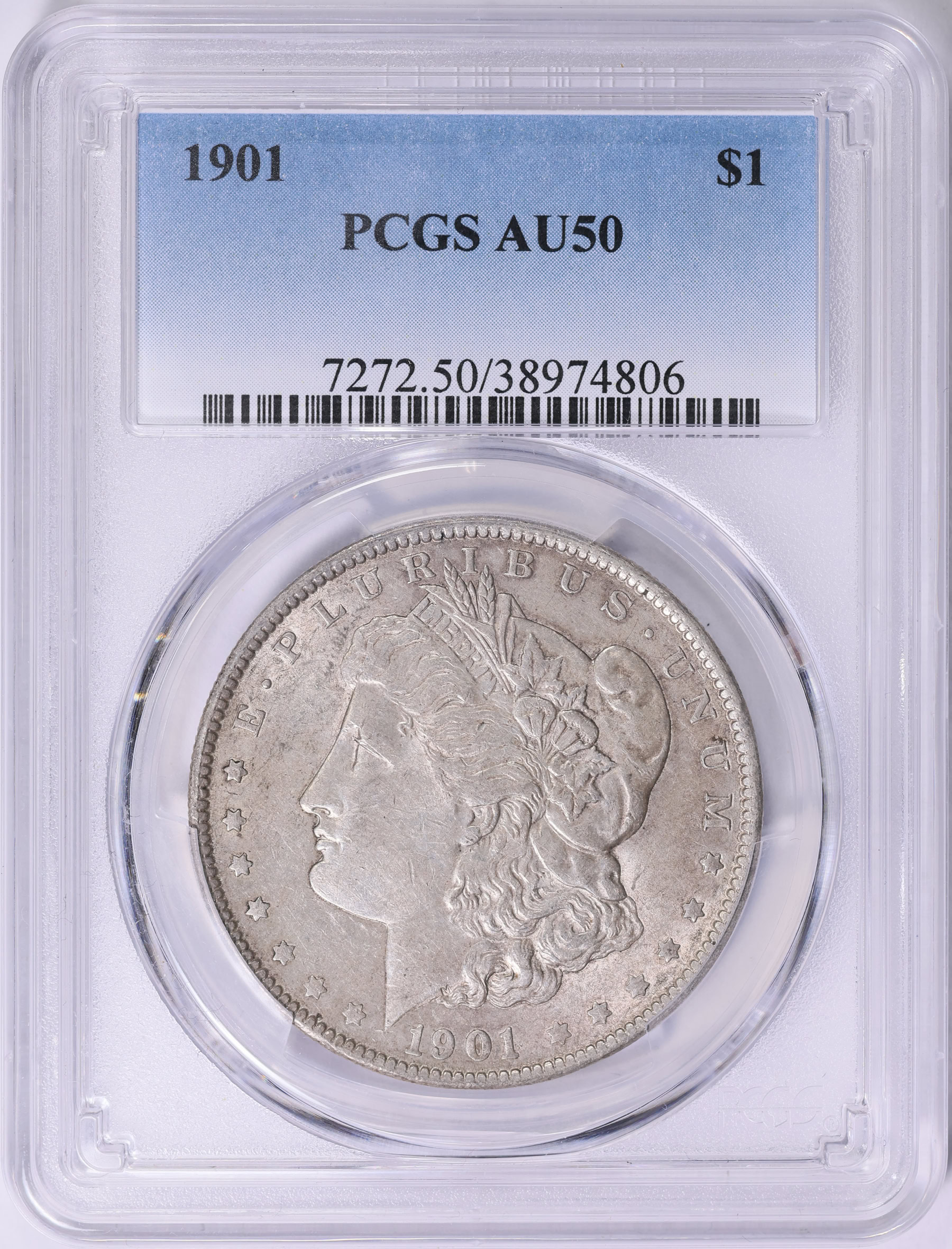 1901 Morgan Silver Dollar PCGS AU-50 (Item 1793523) | GreatCollections Coin Auctions