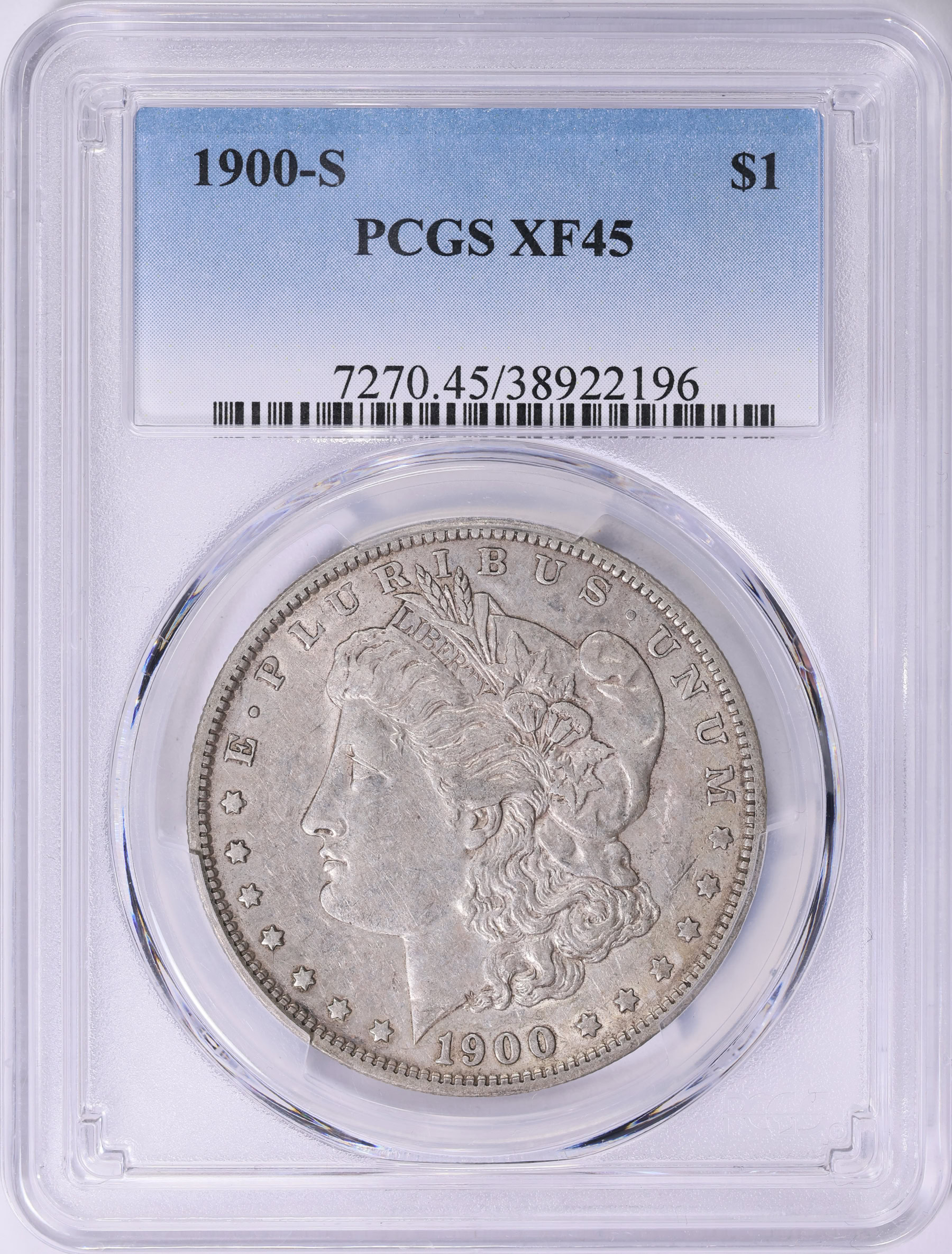 1900-S Morgan Silver Dollar PCGS XF-45 (Item 1793527) | GreatCollections Coin Auctions