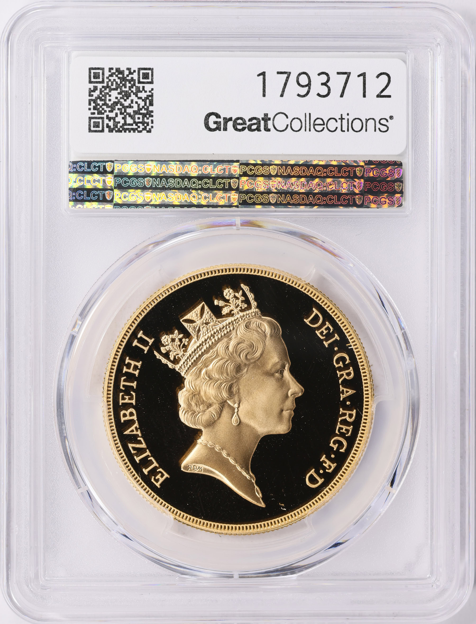 Great Britain 1997 Gold £5 St. George KM-945 PCGS Proof-70 DCAM (AGW ...