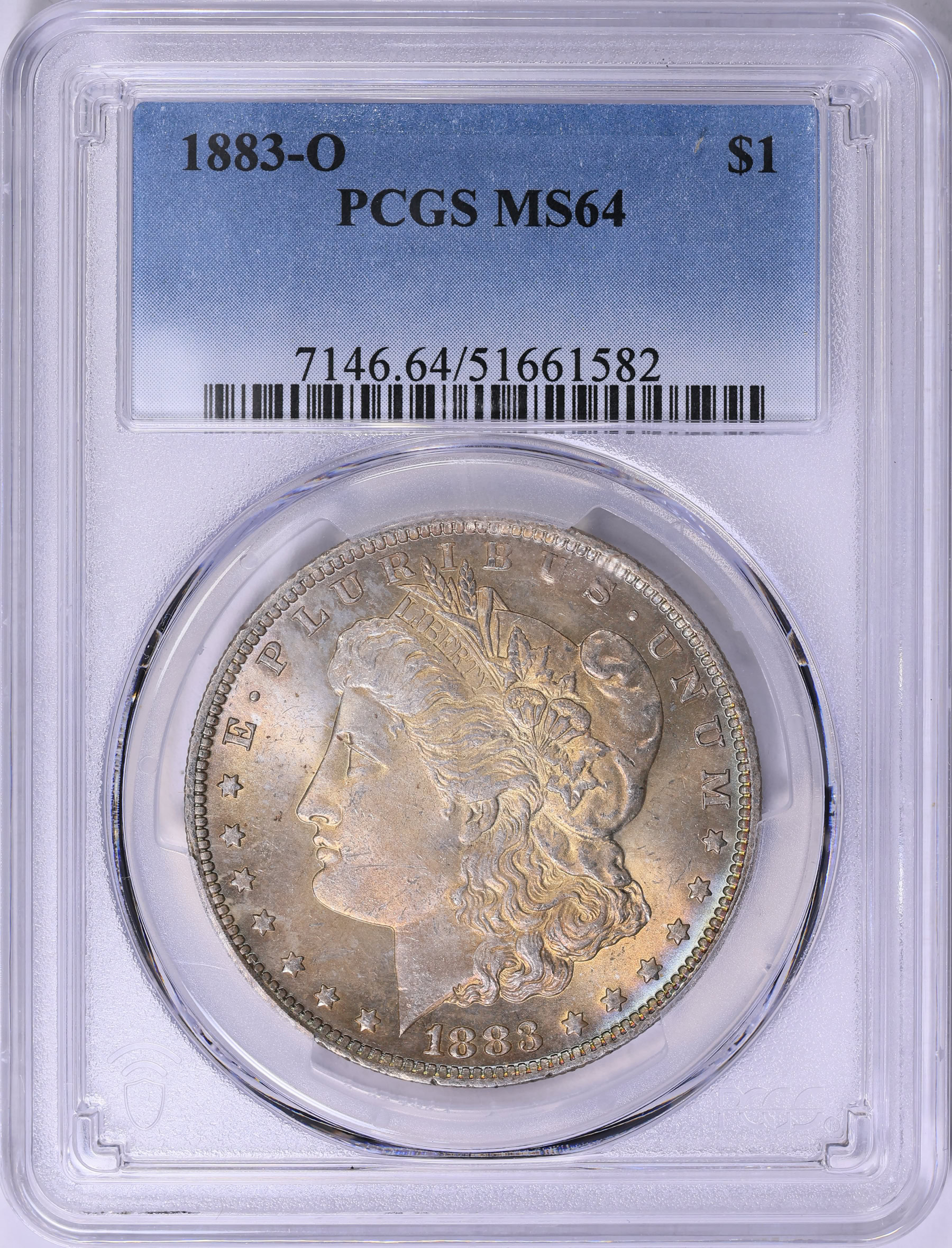 1883-O Morgan Silver Dollar PCGS MS-64 (Toned) (Item 1794383) | GreatCollections Coin Auctions