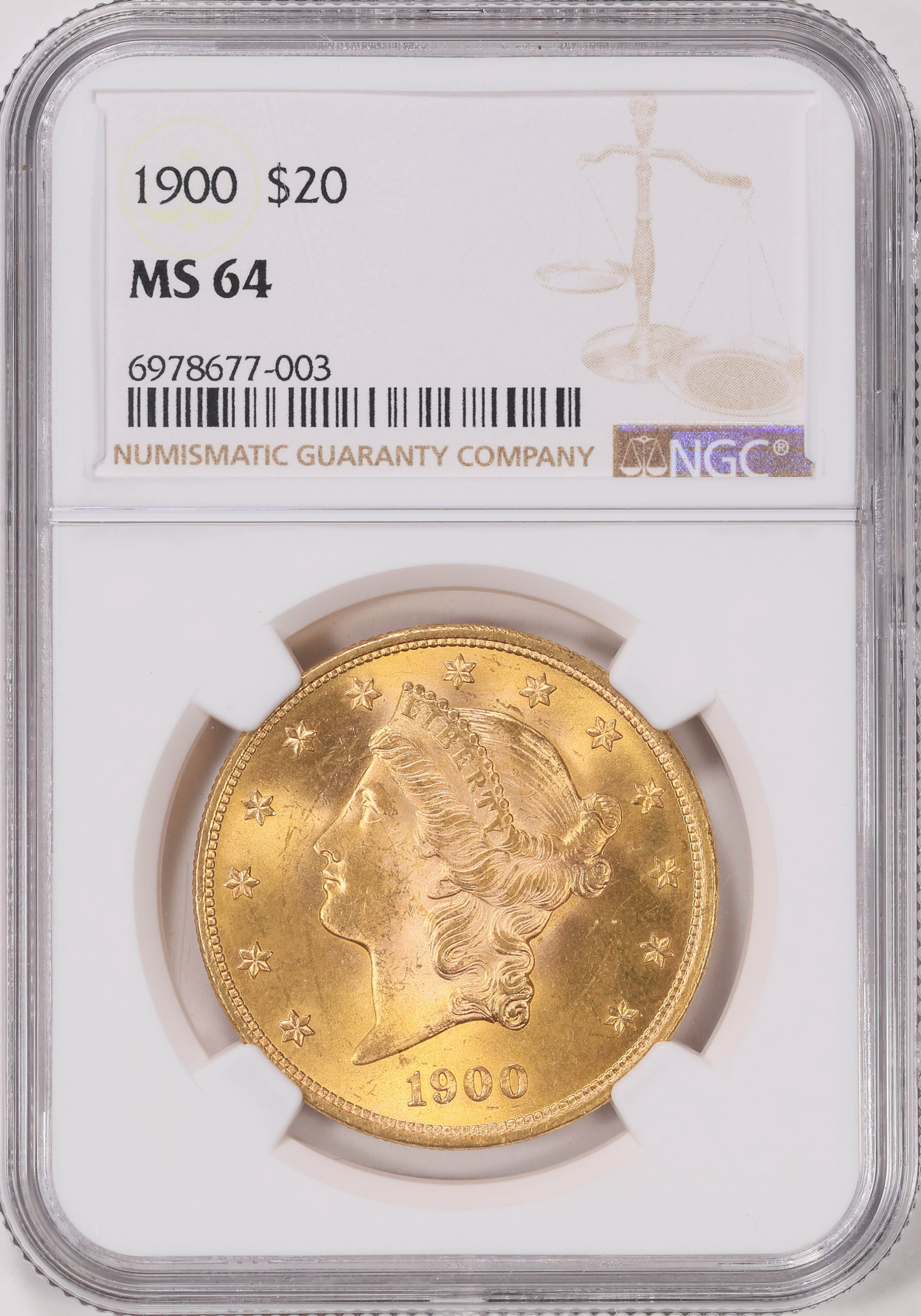 1900 Liberty Gold Double Eagle NGC MS-64 (Item 1794400) | GreatCollections Coin Auctions