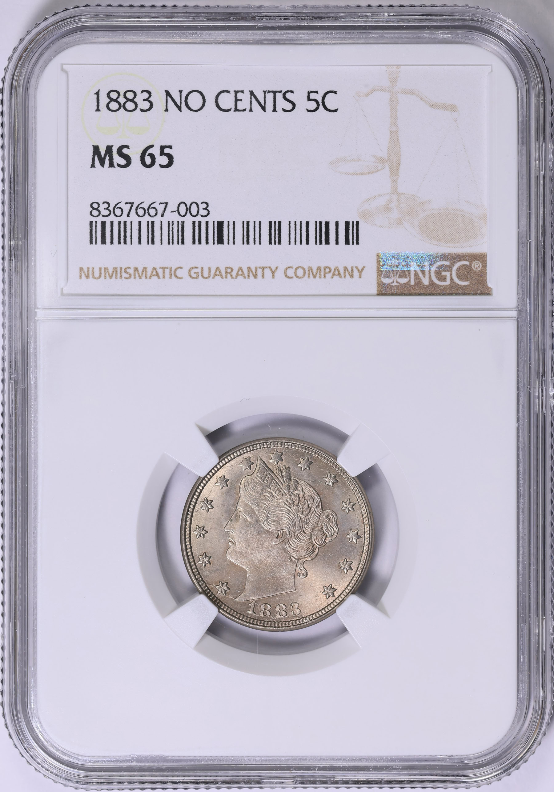1883 Liberty Nickel No CENTS NGC MS-65 (Item 1794444 ...