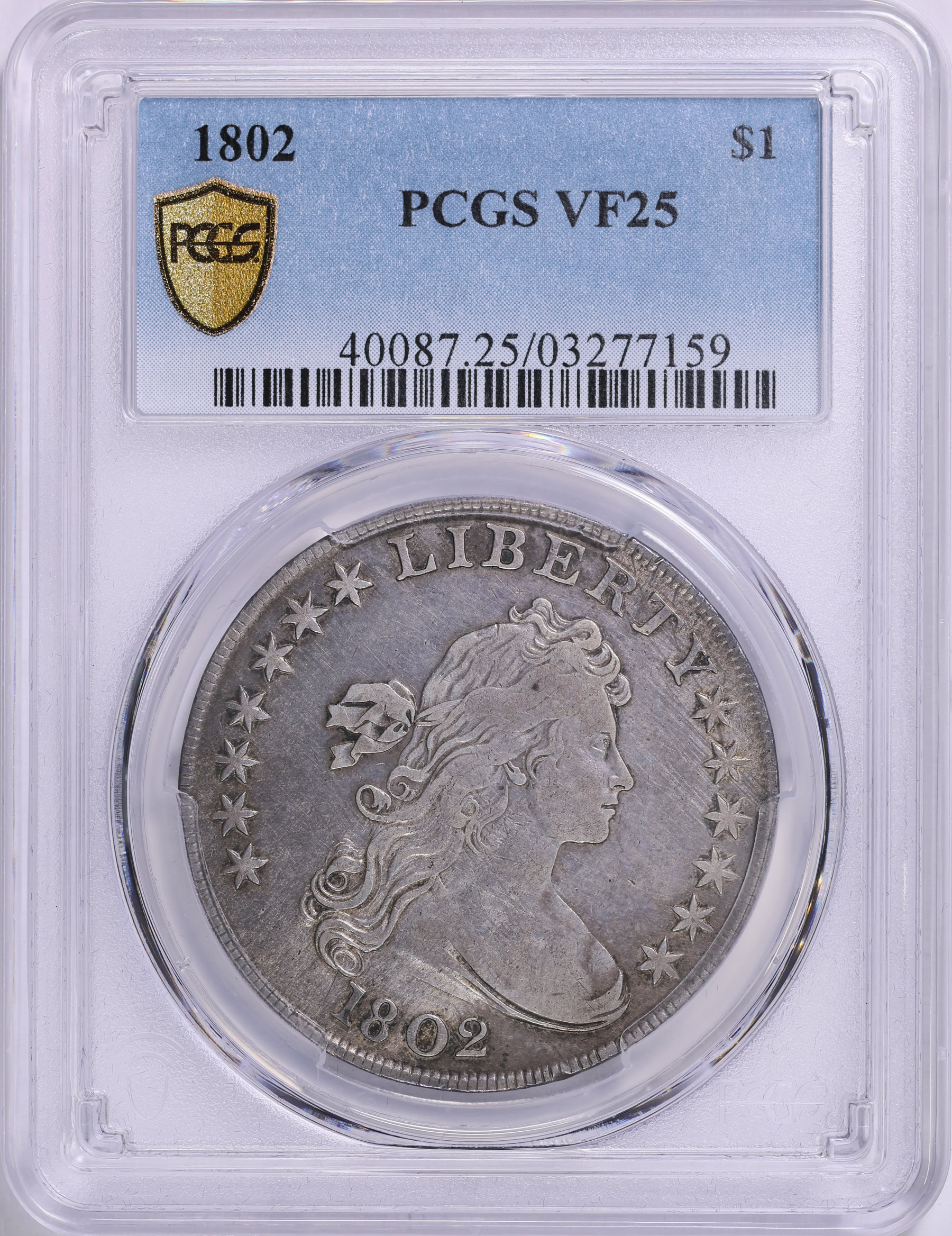 1802 Draped Bust Silver Dollar PCGS VF-25 (Item 1794493 ...