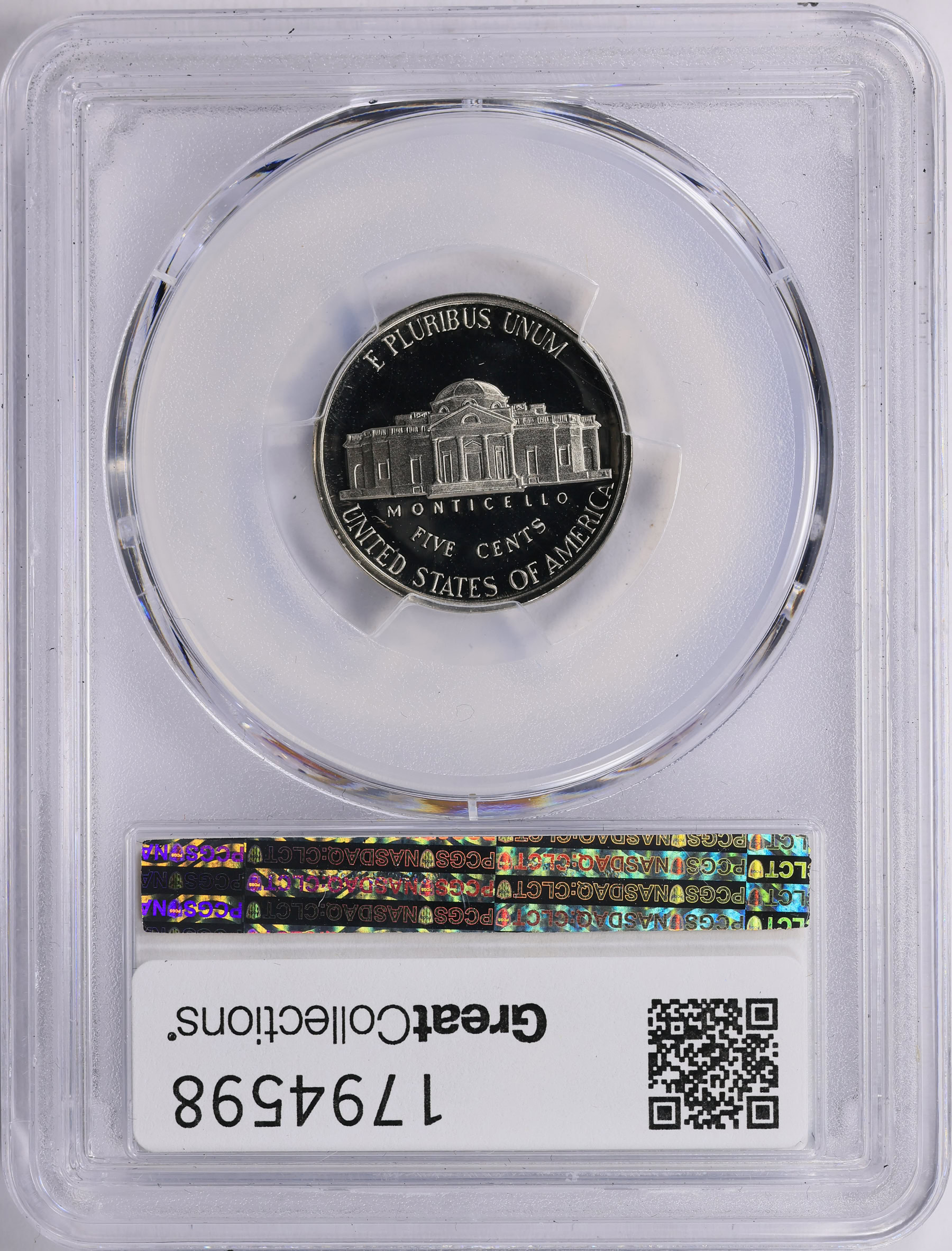 1983-S Jefferson Nickel PCGS Proof-70 DCAM (Item 1794598) | GreatCollections Coin Auctions