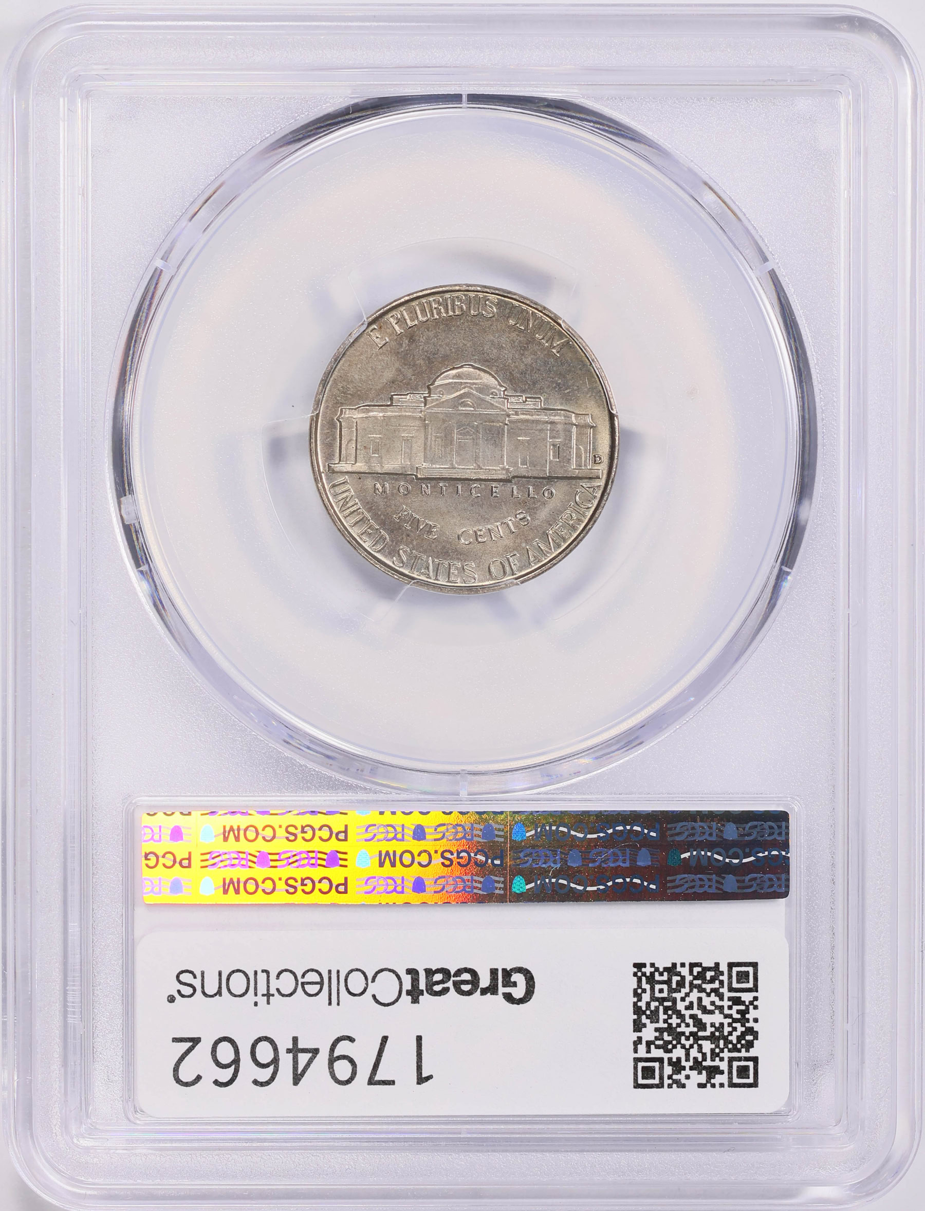 1958-D Jefferson Nickel PCGS MS-65 FS (Item 1794662) | GreatCollections ...